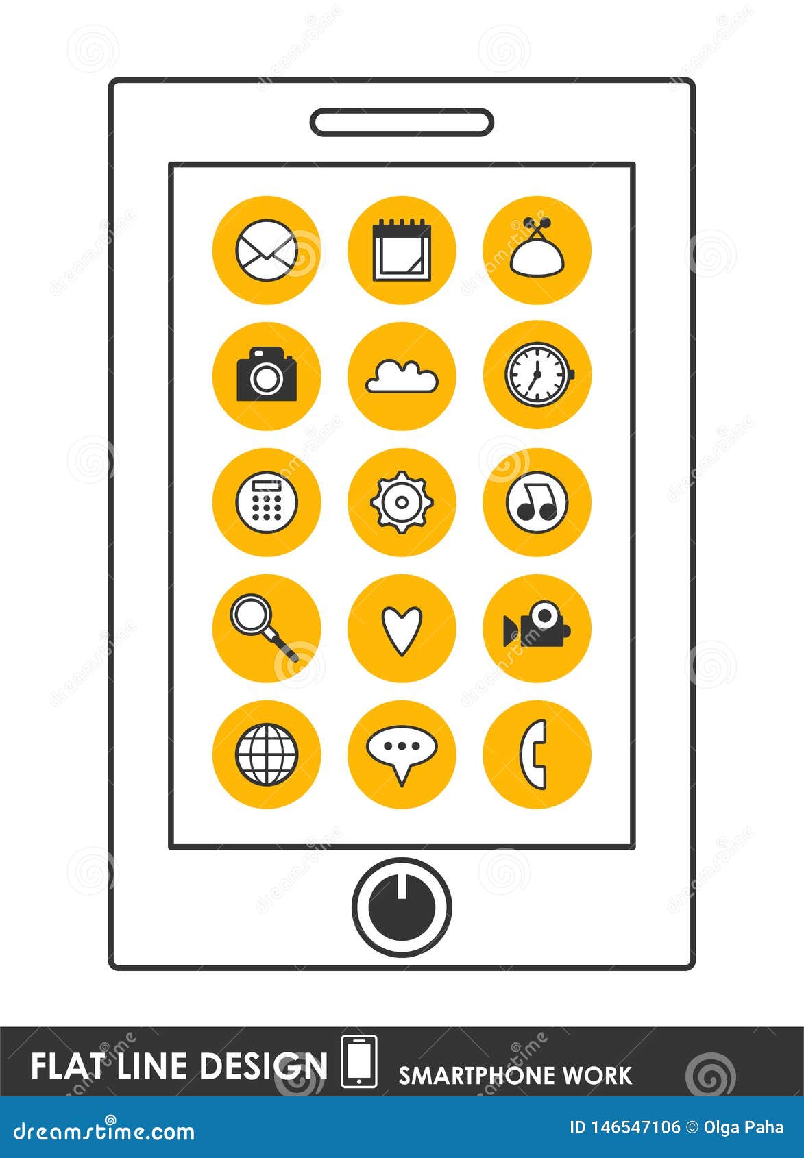 Smartphone icon stock vector. Illustration of digital - 146547106