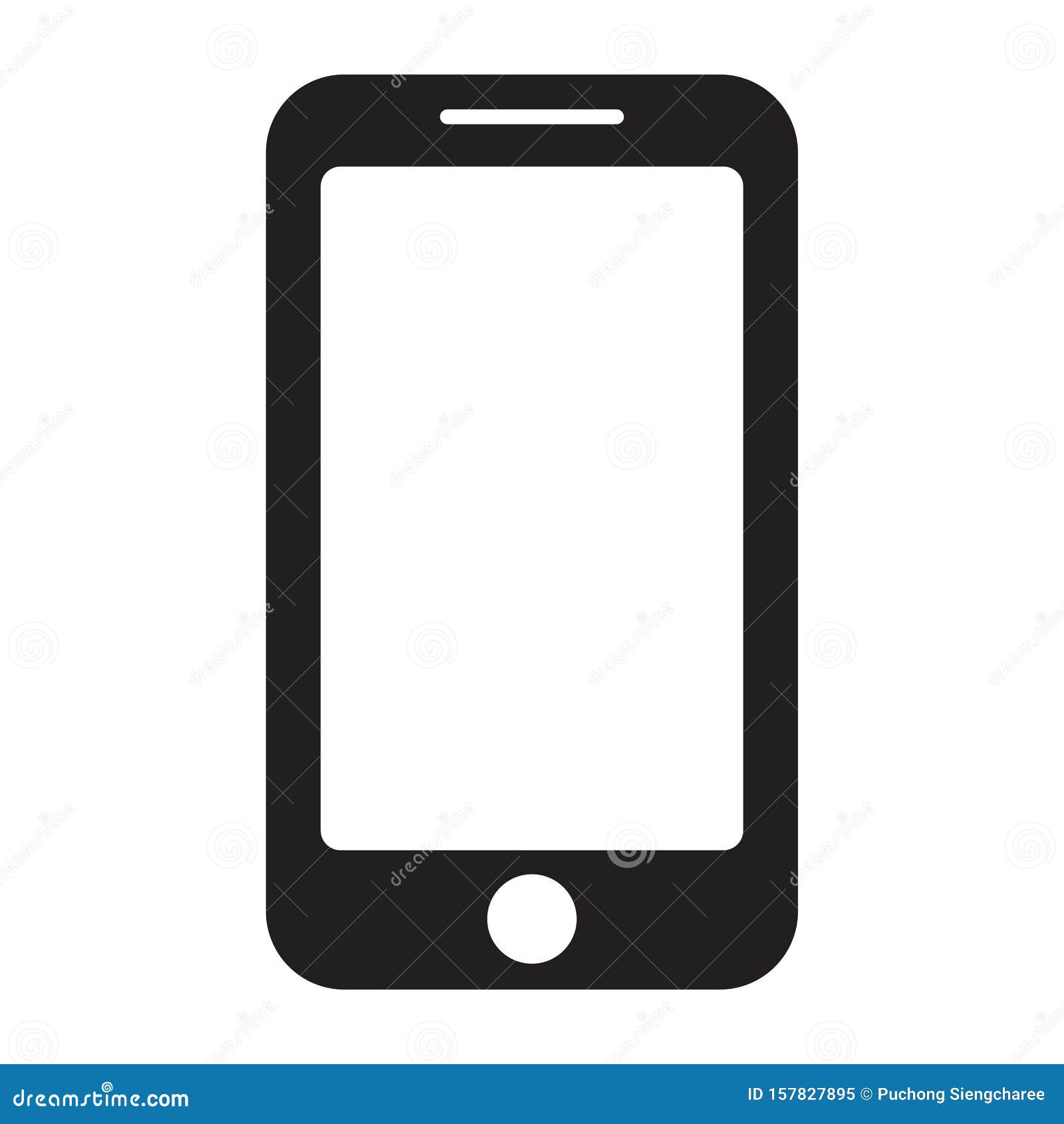 Smartphone Icon Vector.Phone Message Template. Sending Notifications ...