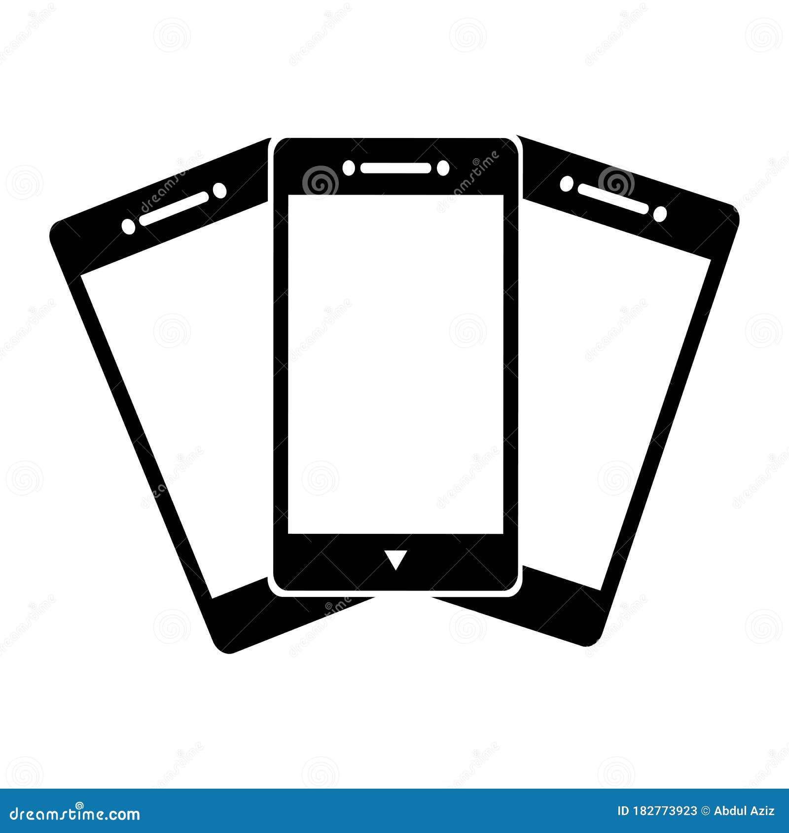 Smartphone Illustration Logo Vector Stock Vector - Illustration of ...