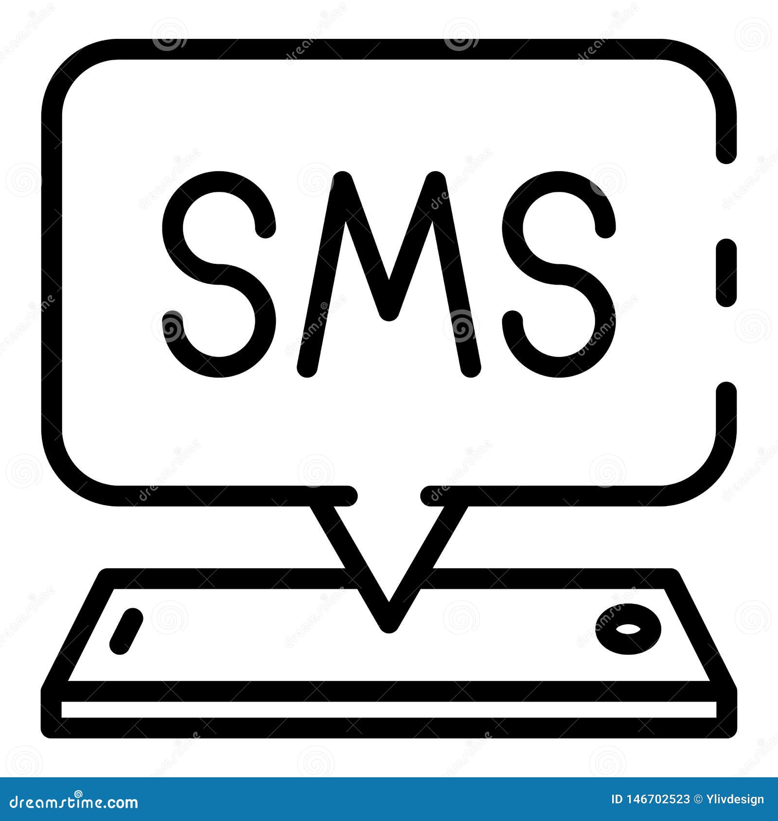 Smartphone Incoming Message Icon, Outline Style Stock Vector ... Smartphone Incoming Message Icon, Outline Style Stock Vector ...
