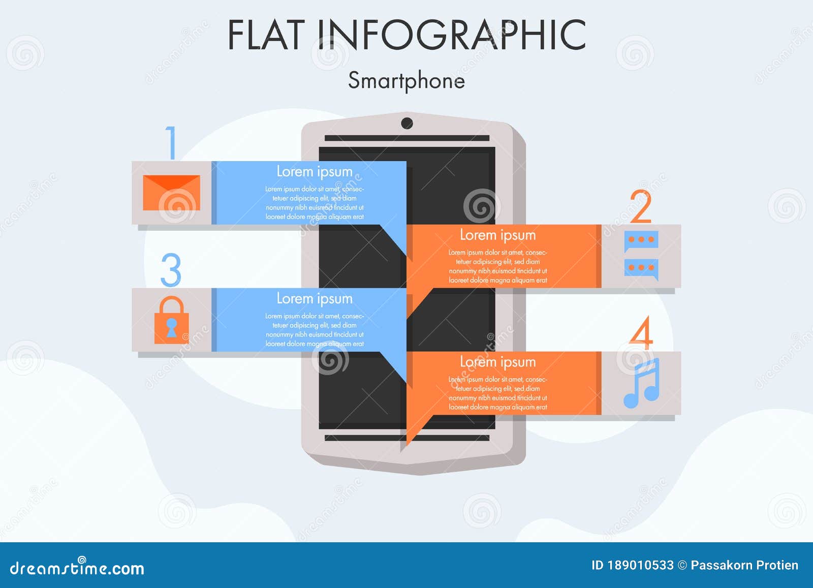 Smartphone Infographic Template. Stock Vector - Illustration of ...