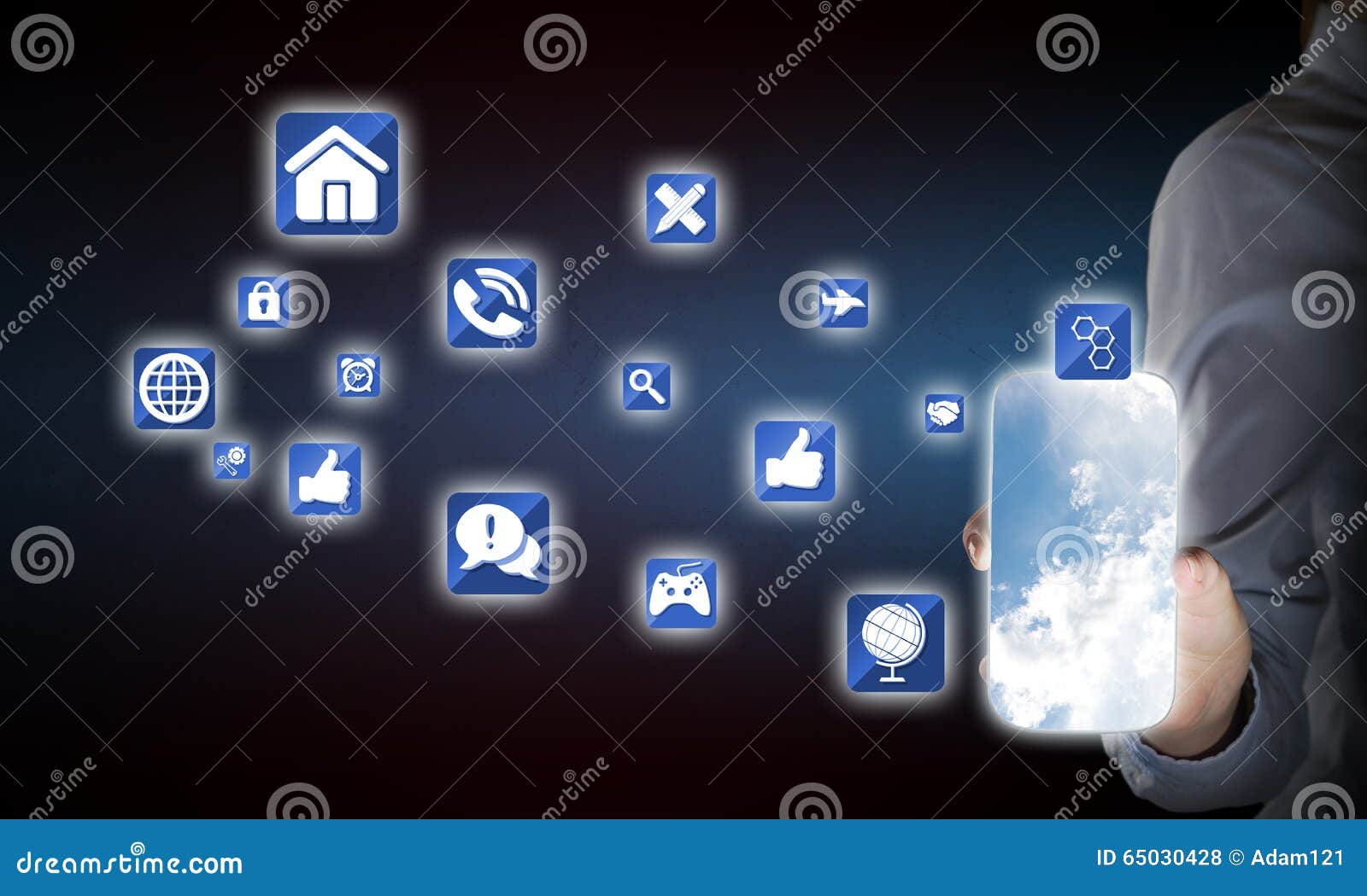 Smartphone Interface Application Stock Illustration - Illustration of ...