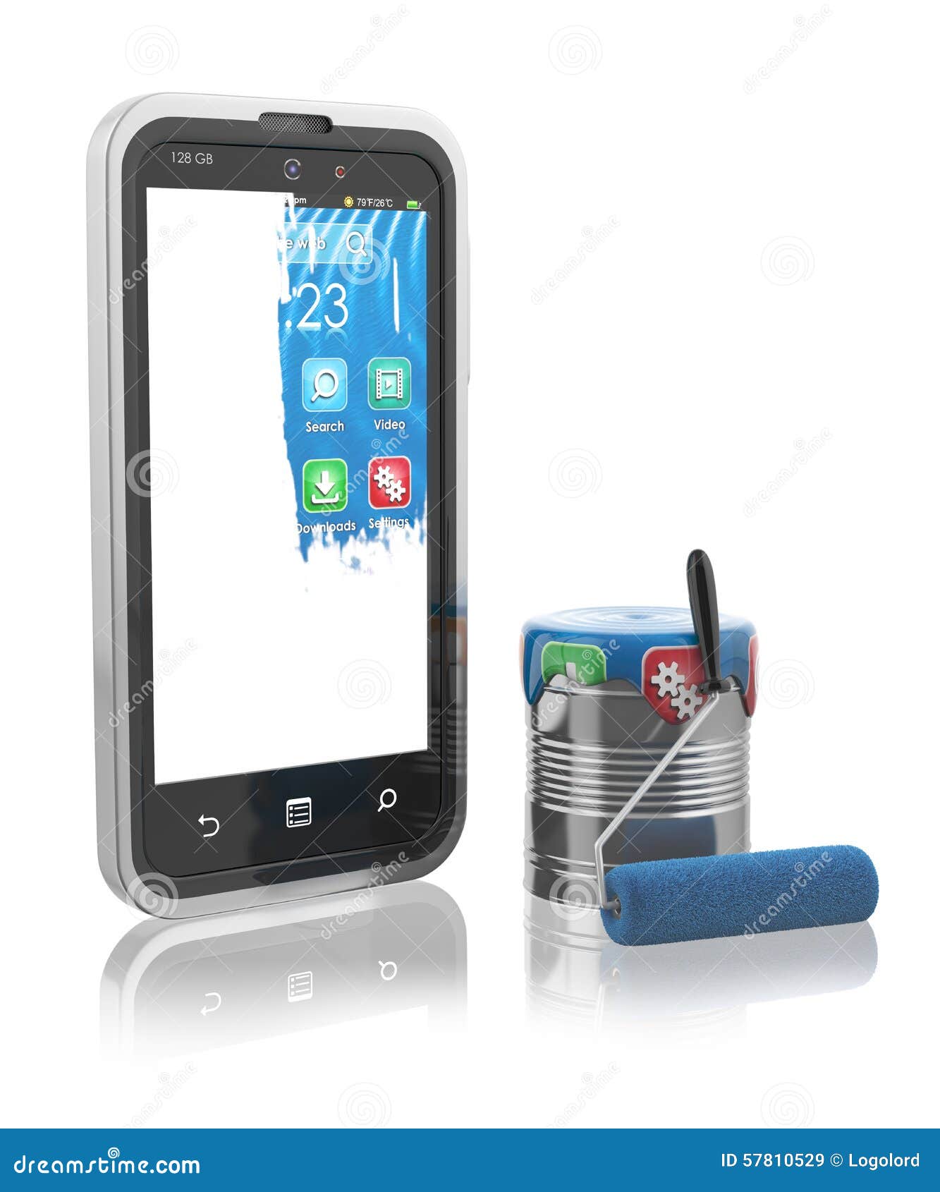 Smartphone Interface Design Concept Stock Illustration - Illustration ...