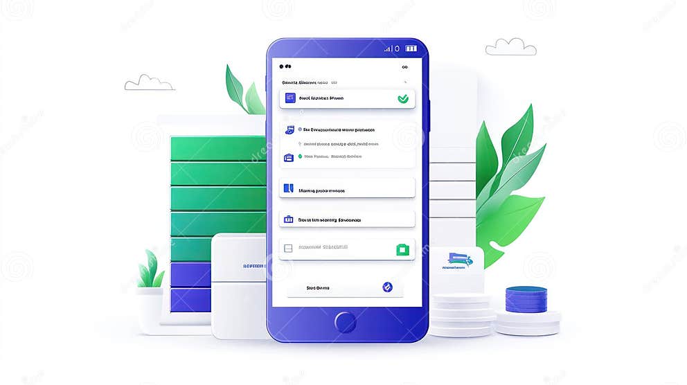 A Smartphone Interface Displaying Various App Functionalities and ...