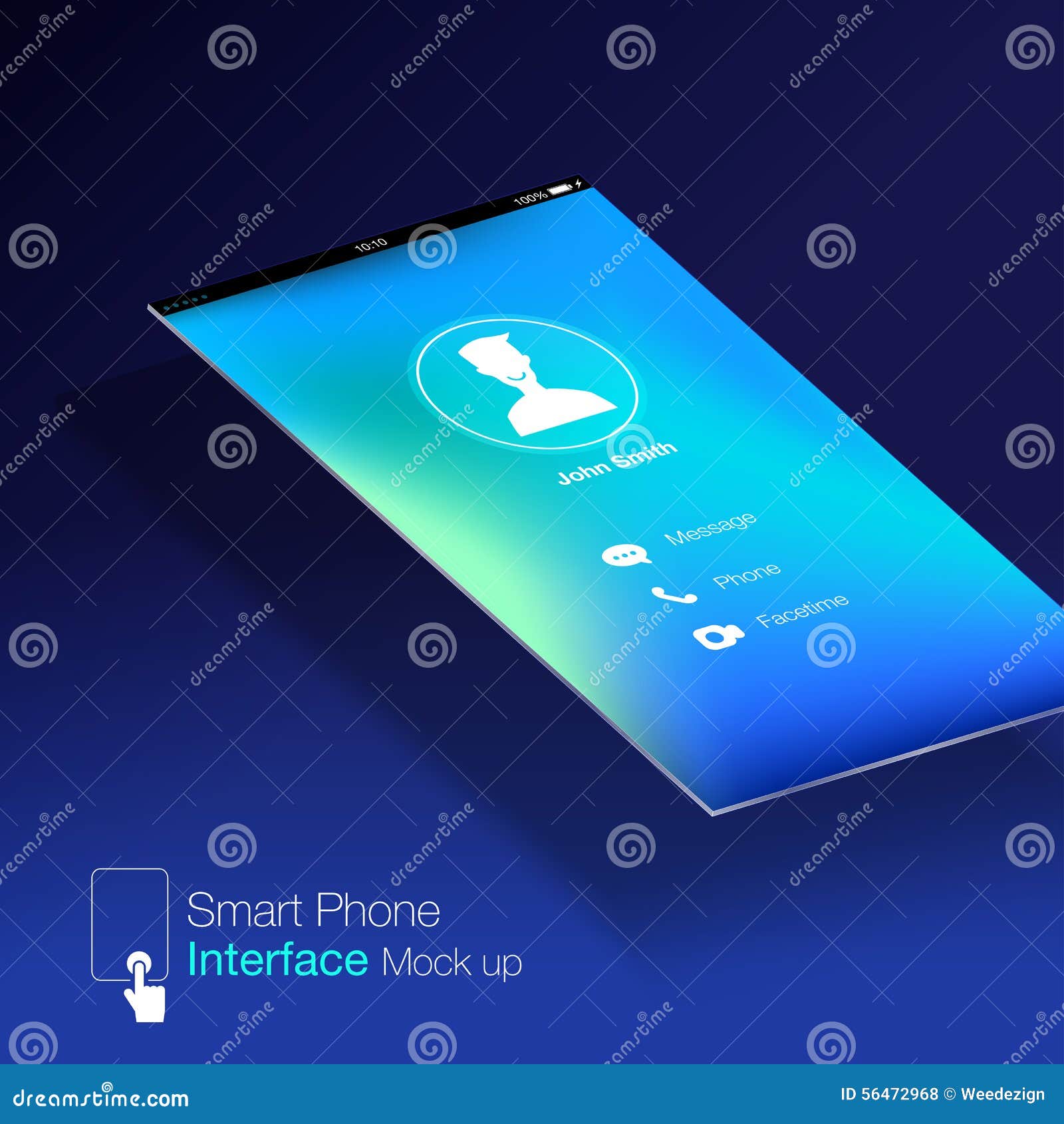 Smartphone Interface Ui Design Mock Up Screen, Stock Vector ...