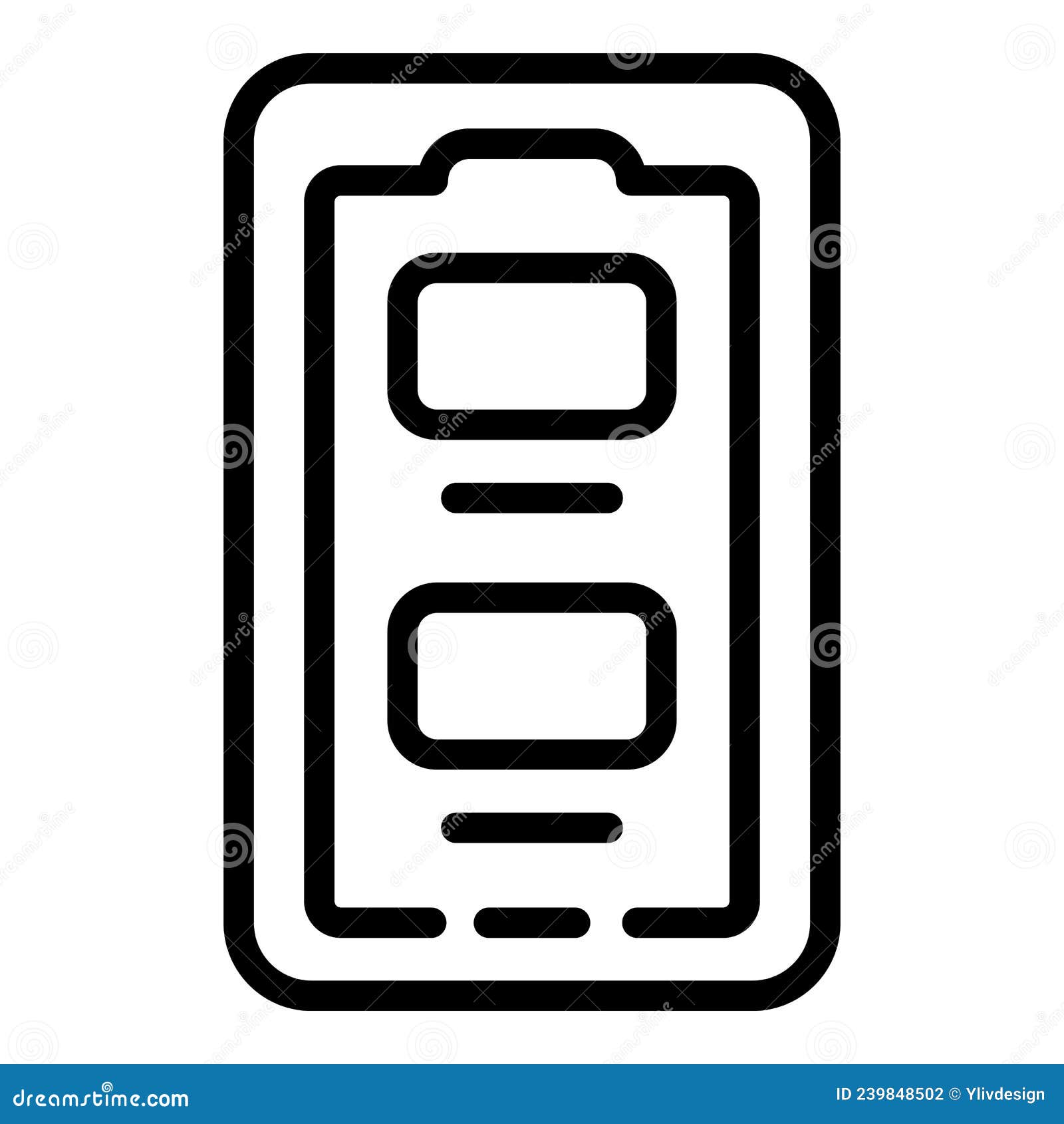 Smartphone Inventory Icon Outline Vector. Digital Control Stock Vector ...
