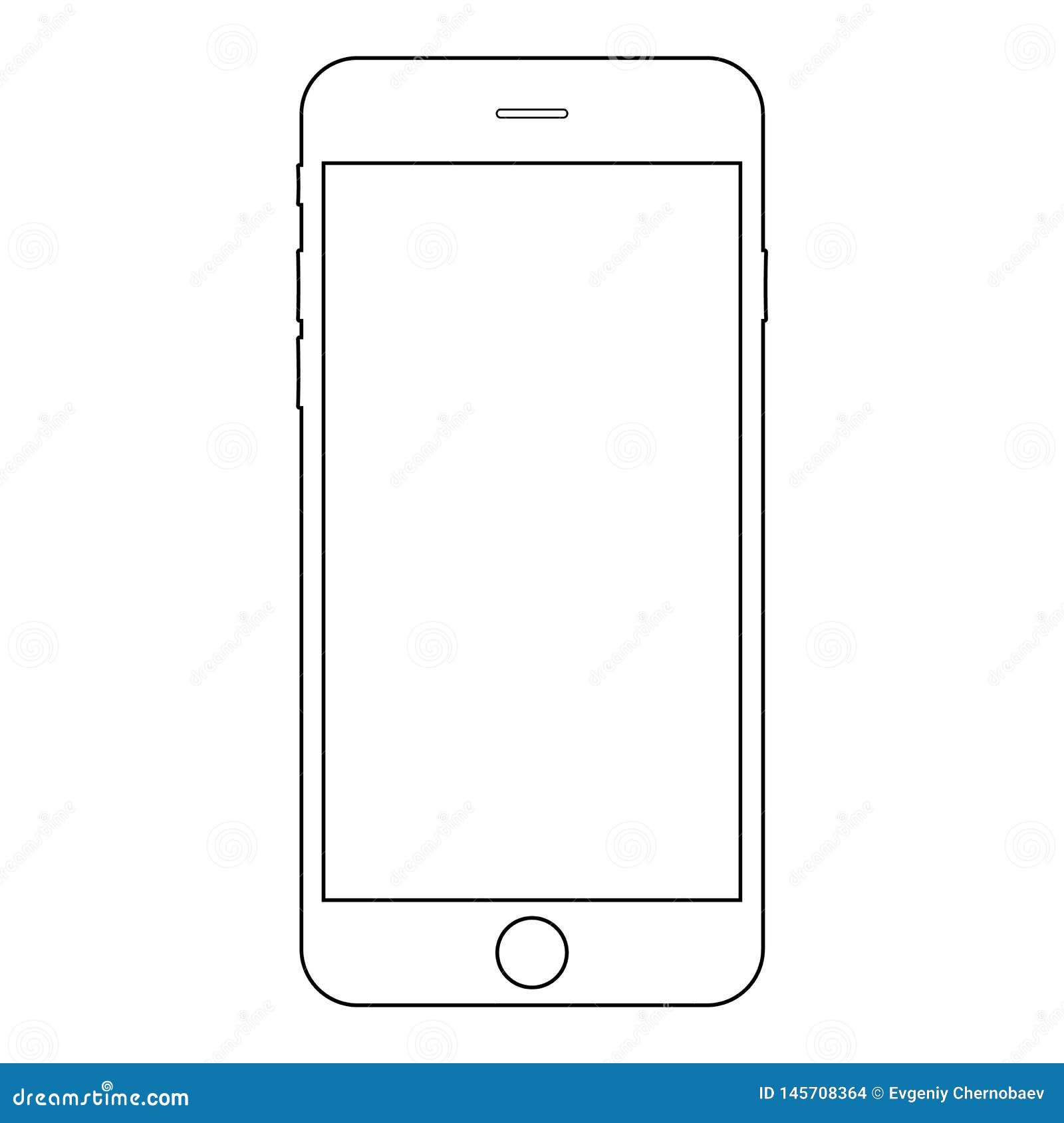 Smartphone Iphone Outline Vector Eps10. Iphone Mobile Phone Icon ... Smartphone Iphone Outline Vector Eps10. Iphone Mobile Phone Icon ...