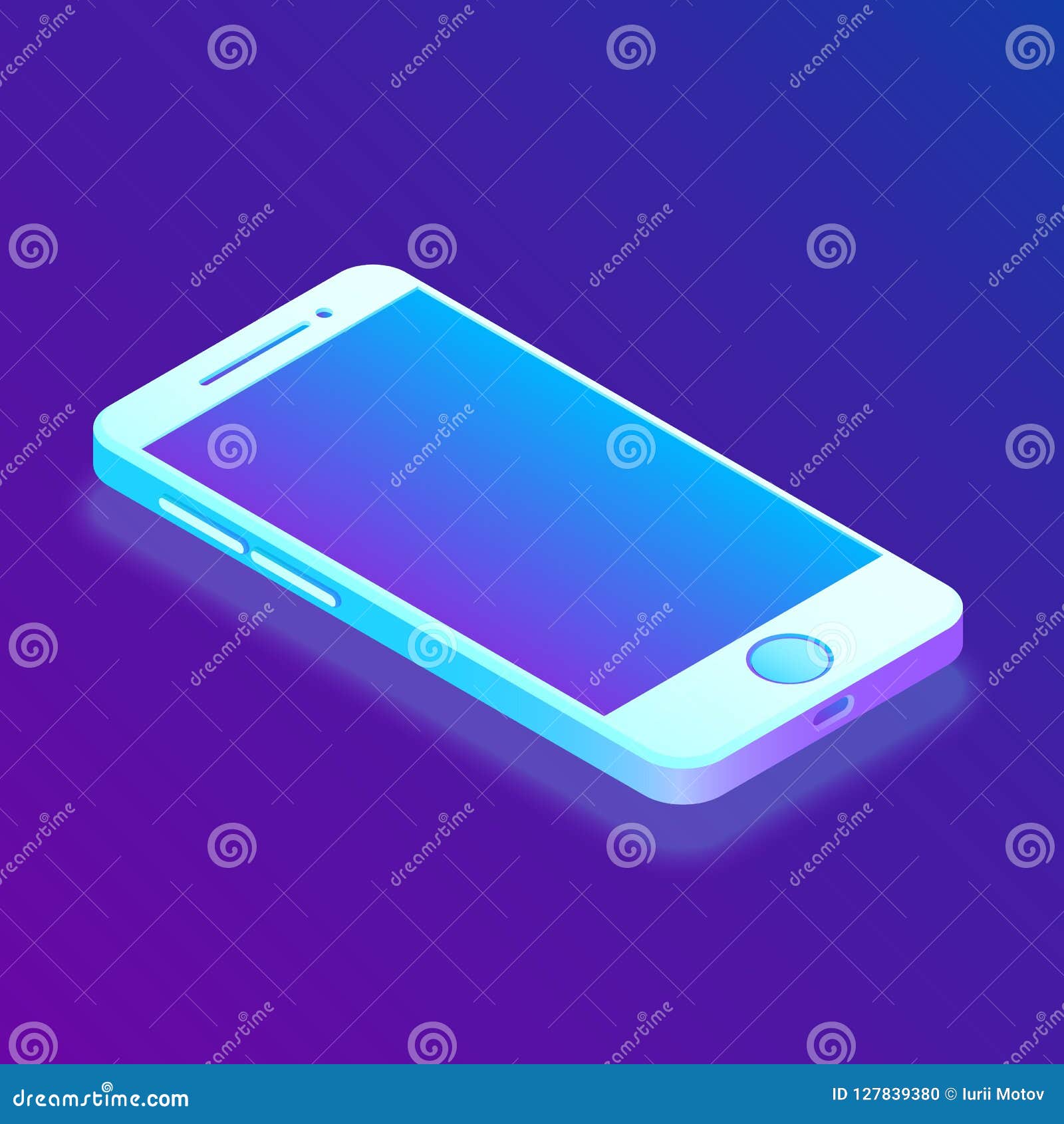 Smartphone. Isometric Smartphone. Created for Mobile, Web, Decor, Print ...