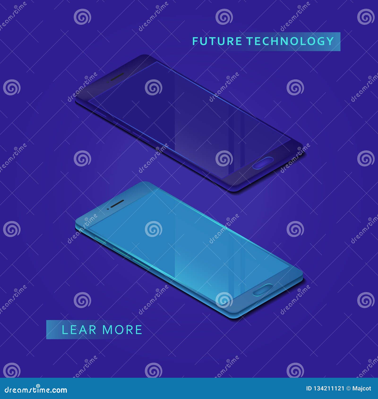 Smartphone in Isometric Style Stock Vector - Illustration of creative ...