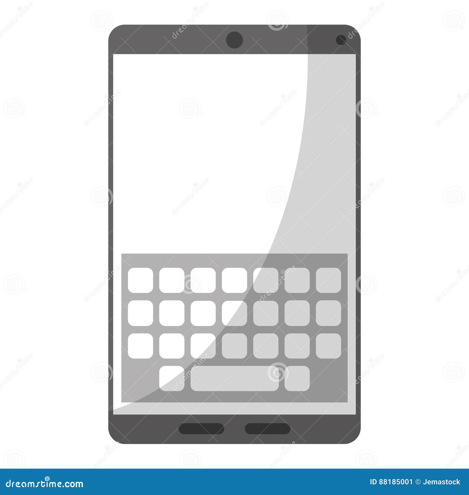 Smartphone Keypad Display Icon Stock Illustration - Illustration of ...