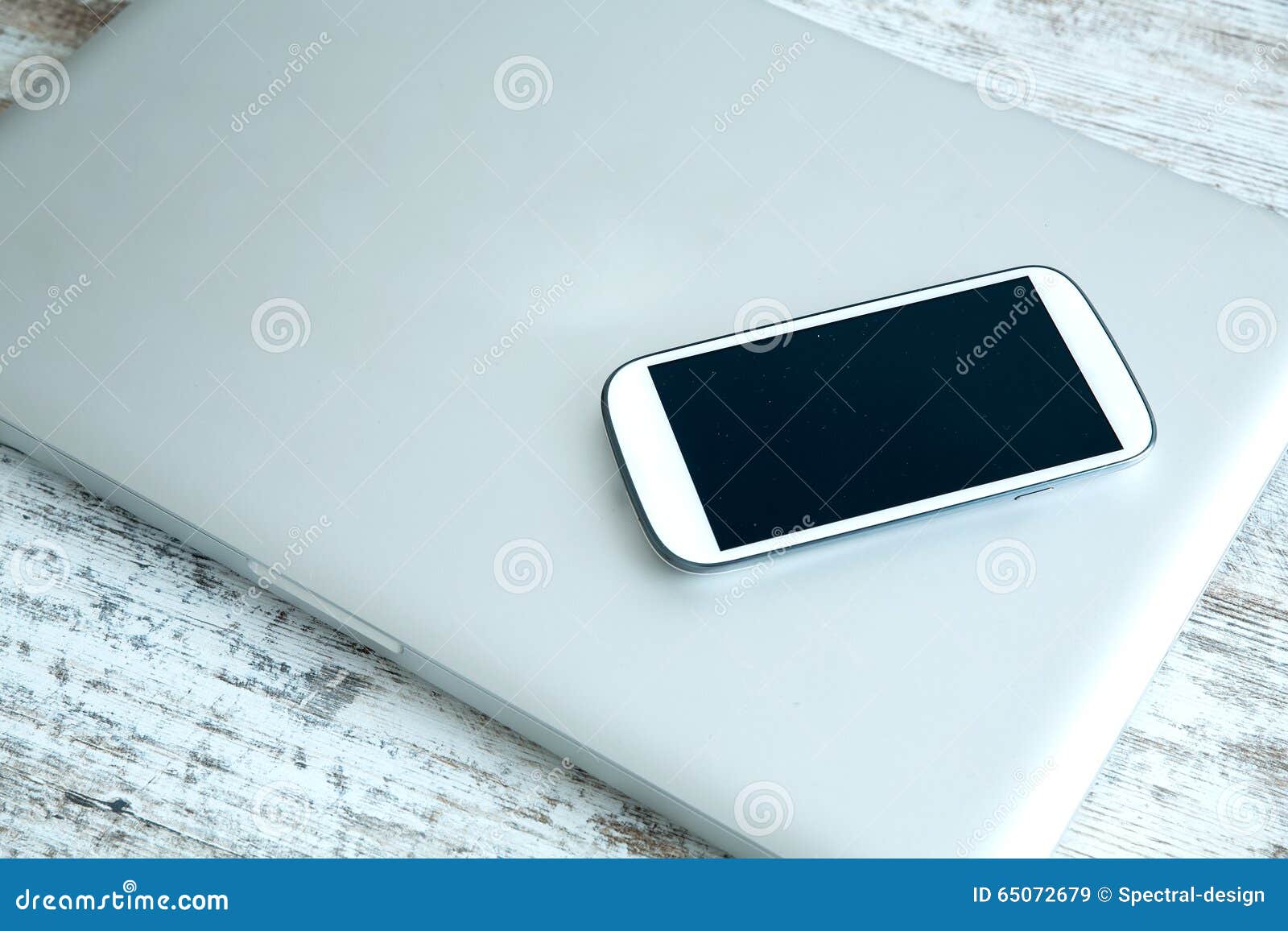 Smartphone and a Laptop Computer Stock Image - Image of concept, mobile ...