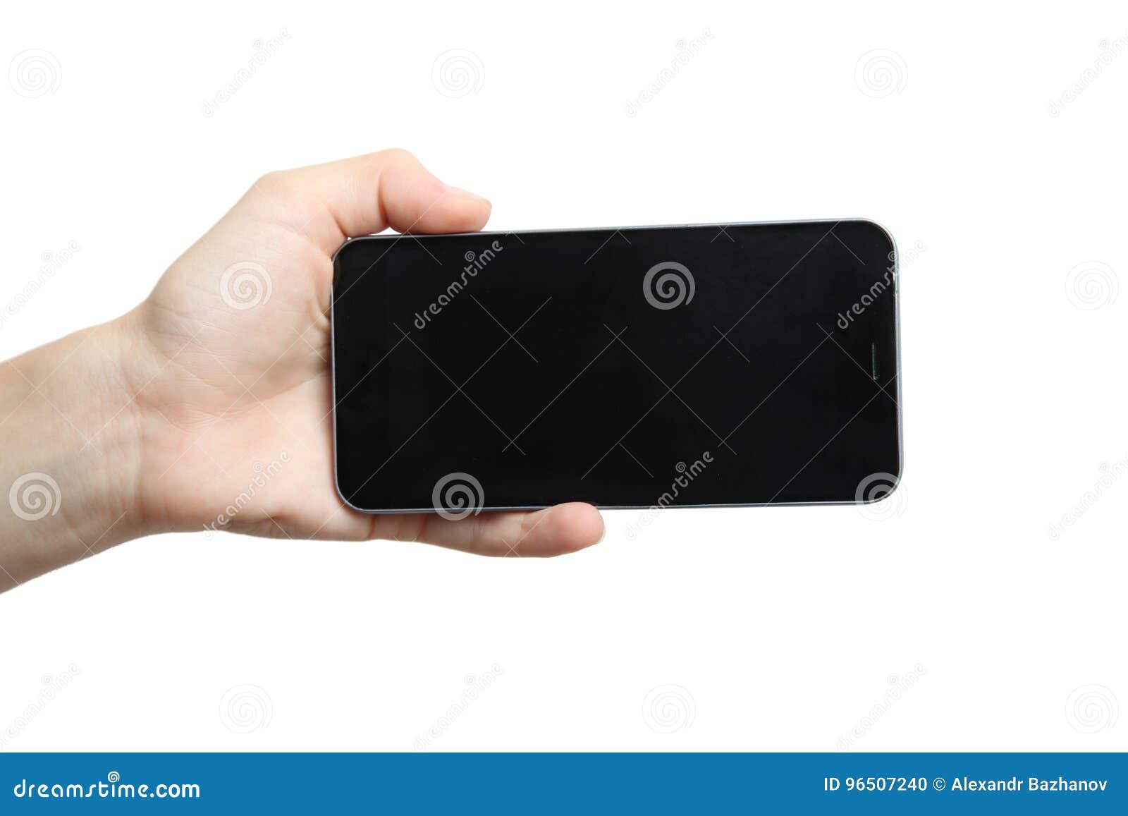 Smartphone in the Left Hand Stock Photo - Image of technologies, human ...