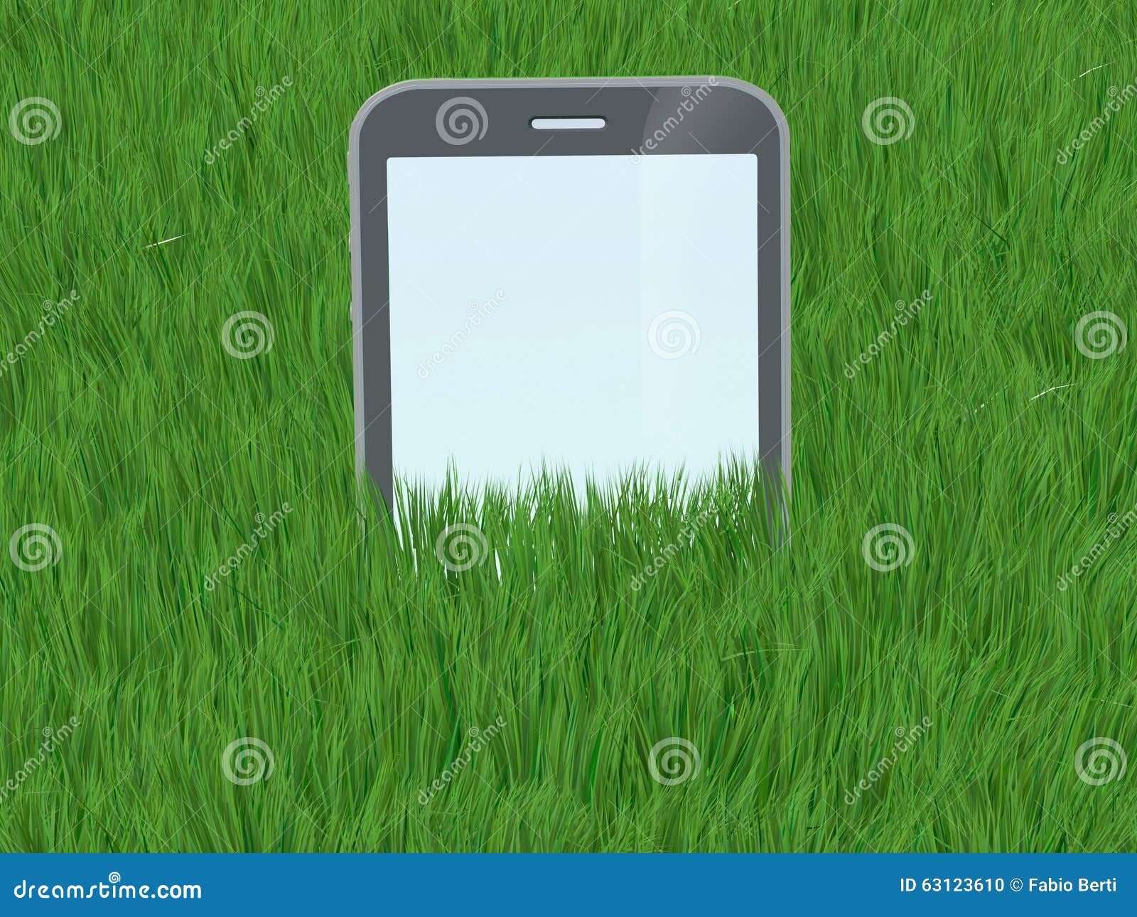 Smartphone Like a Gravestone Stock Illustration - Illustration of ...