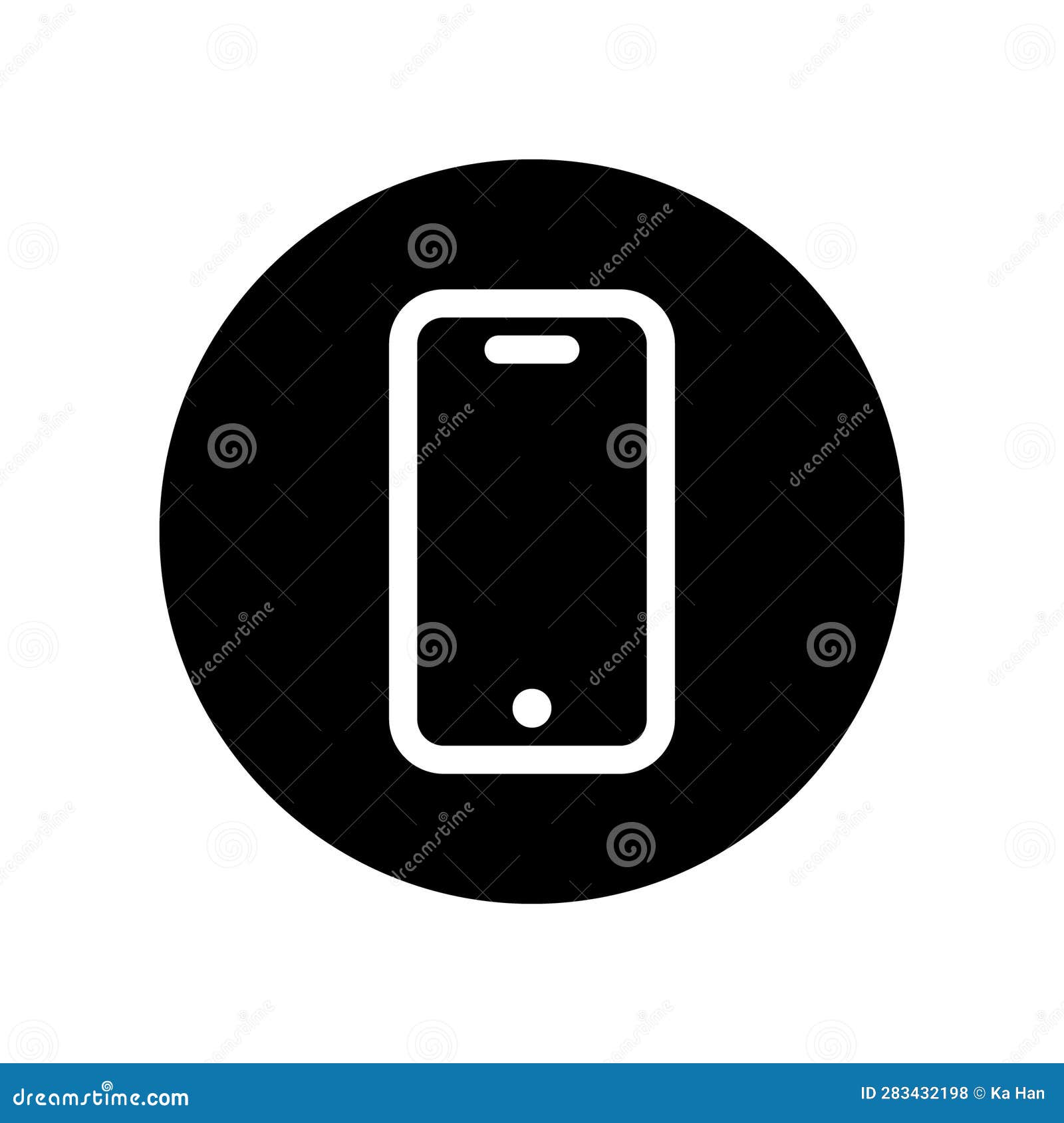 Smartphone Line Icon Vector. Cellphone, Mobile Phone Symbol Stock ...