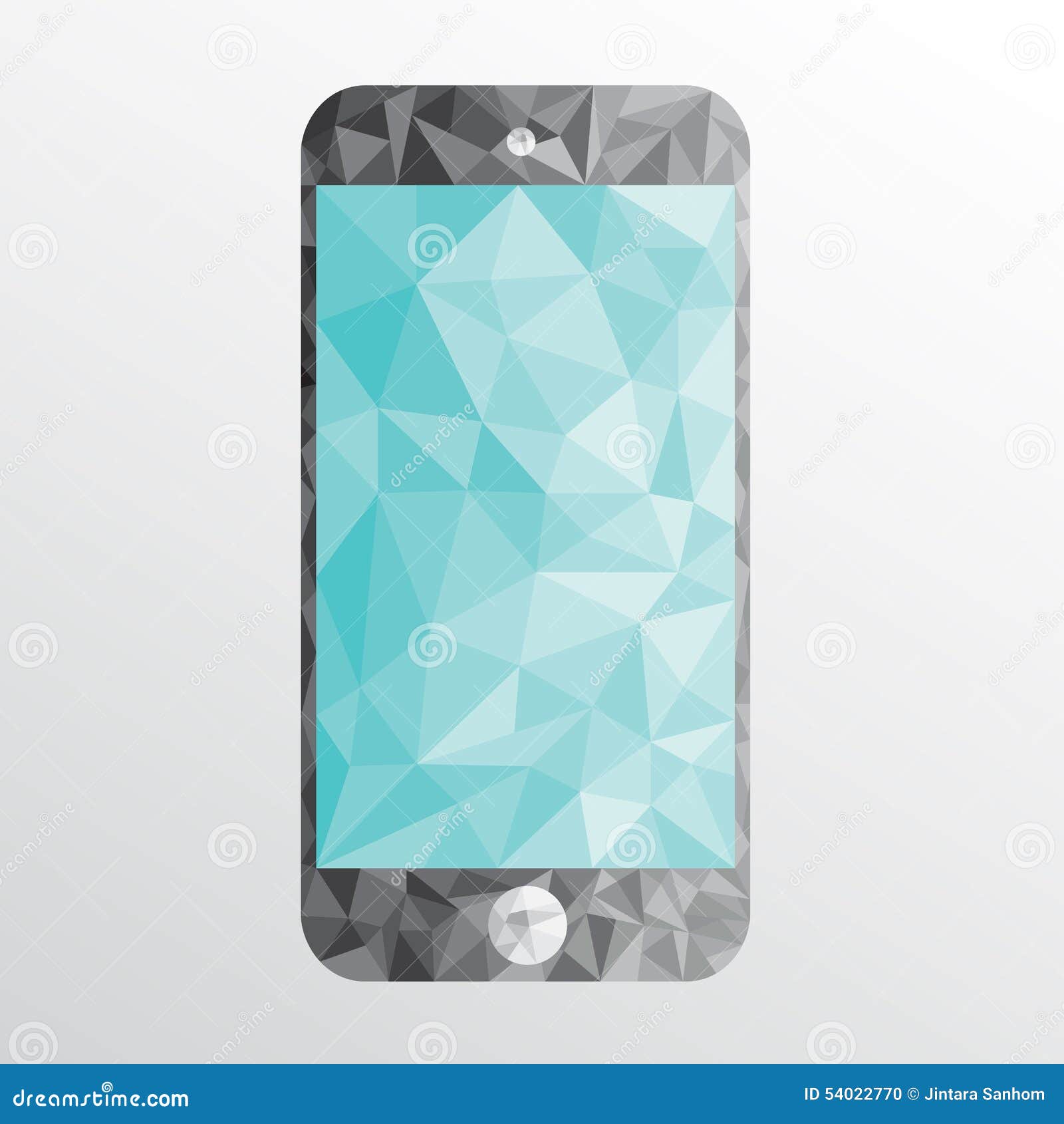 Smartphone Low Polygon Vector Stock Vector - Illustration of ...