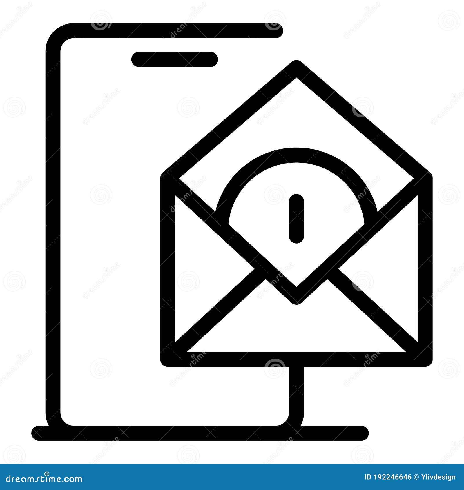 Smartphone Mail Phishing Vector Mesh 2D Model And Triangle Mosaic Icon ...