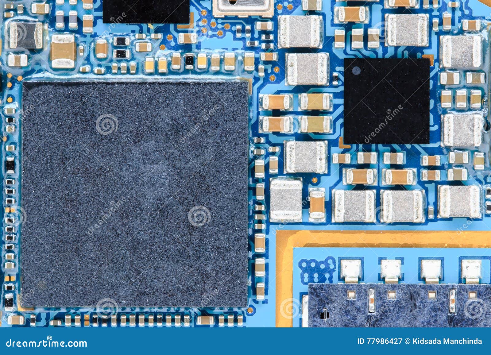 Smartphone Mainboard Close-up Stock Image - Image of peripheral ...