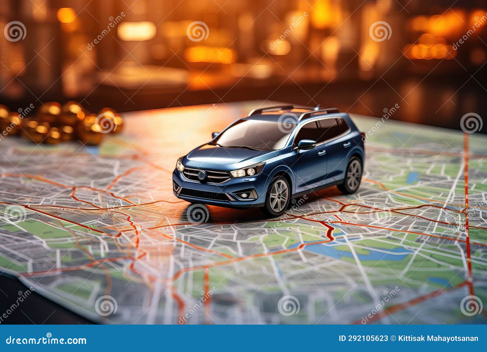 Smartphone with Map 3D Map Pins GPS Navigator Pin Checking Points 3D ...