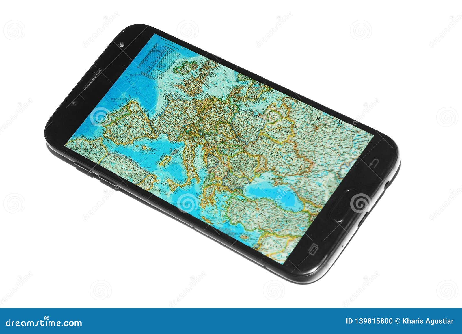 Maps mobile phone stock photo. Image of gadged, smartphone - 139815800
