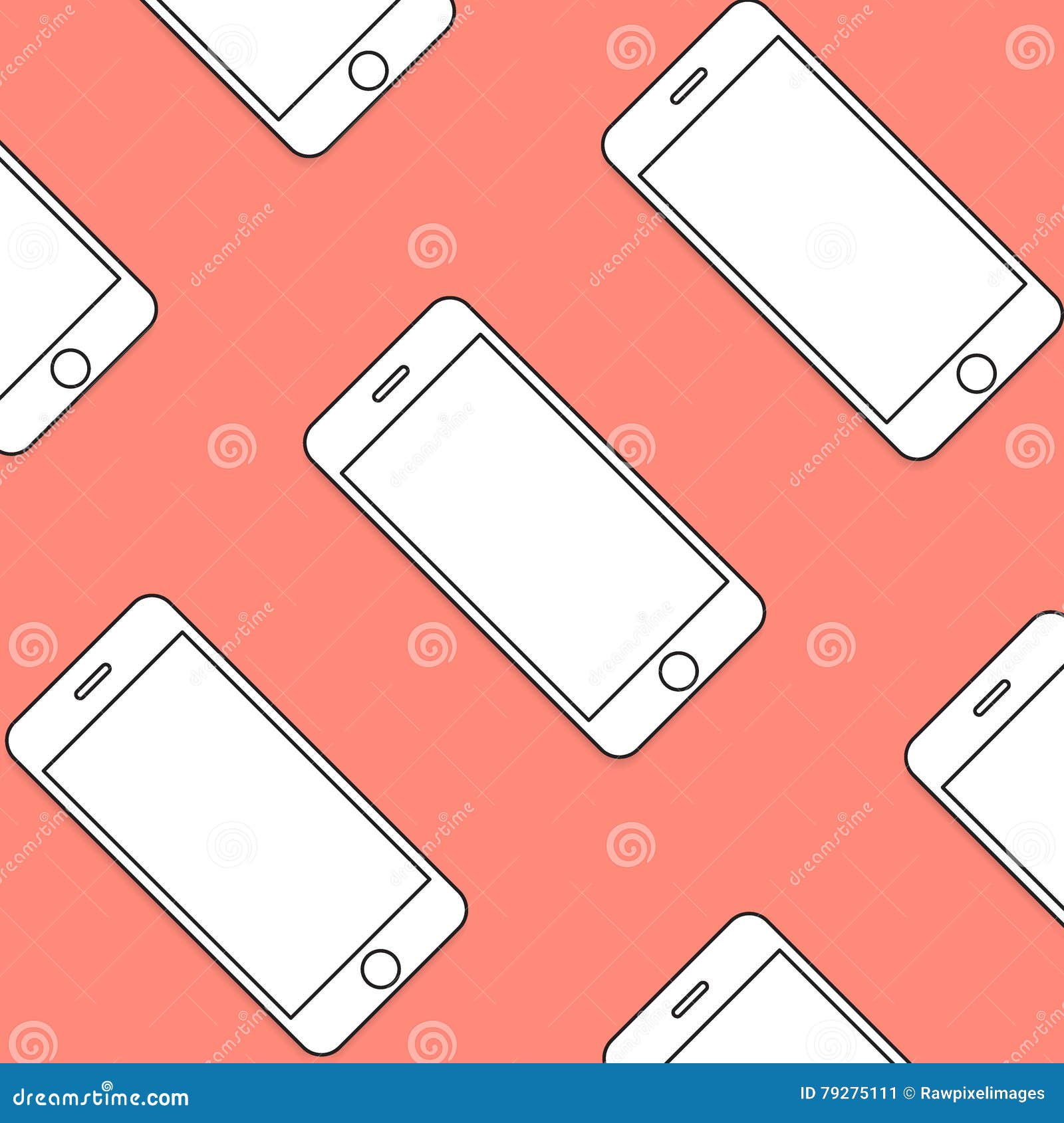 Smartphone Mobile Cellular Phone Modern Communication Device Stock ...