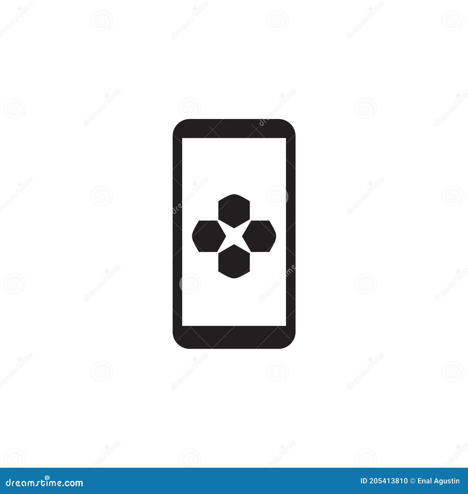 Smartphone Mobile Game Logo Design Template Stock Vector - Illustration ...