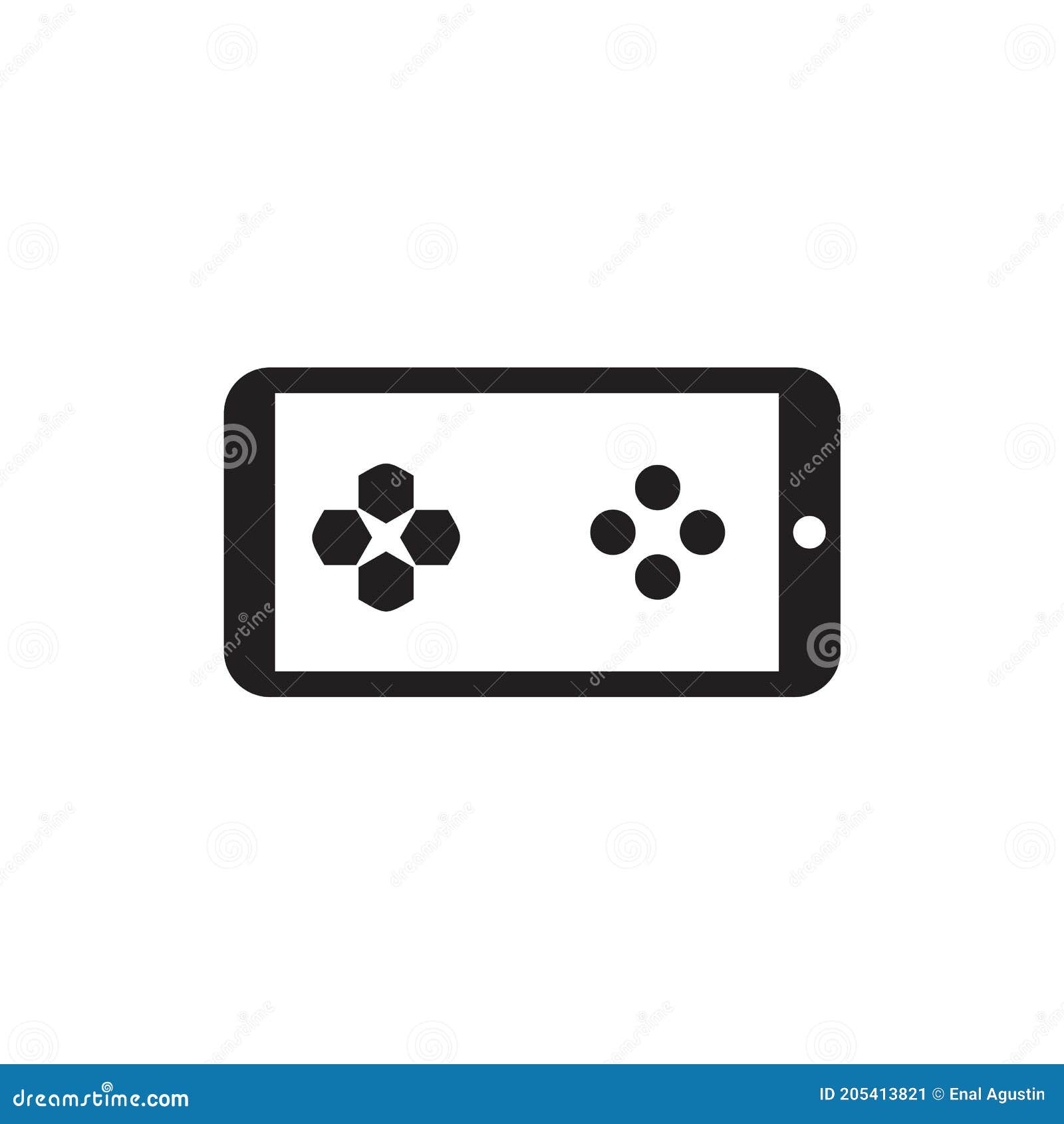 Smartphone Mobile Game Logo Design Template Stock Vector - Illustration ...