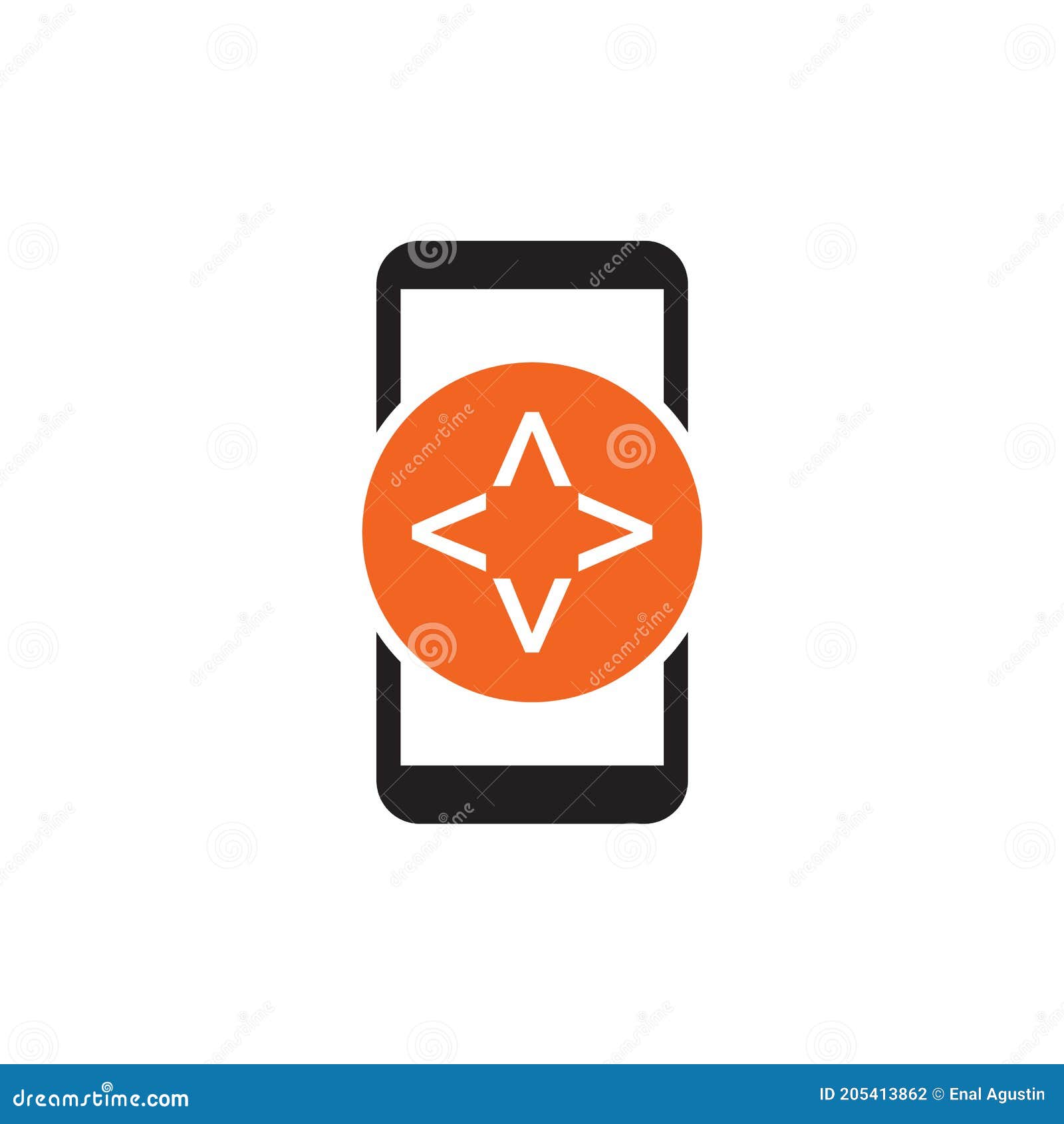 Smartphone Mobile Game Logo Design Template Stock Vector - Illustration ...