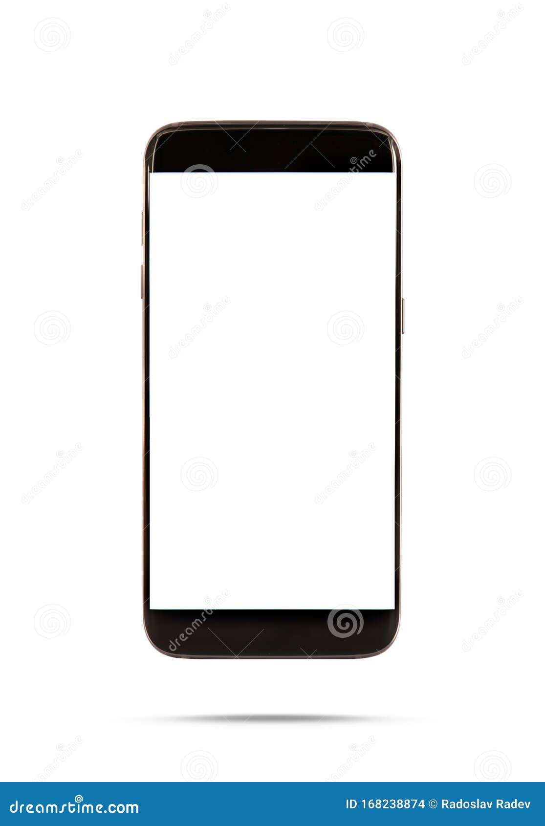 Smartphone, Mobile Phone Isolated with Blank Screen Stock Photo - Image ...