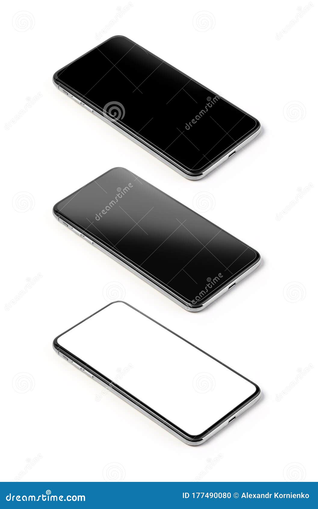 Smartphone, Mobile Phone Isolated Stock Photo - Image of modern ...