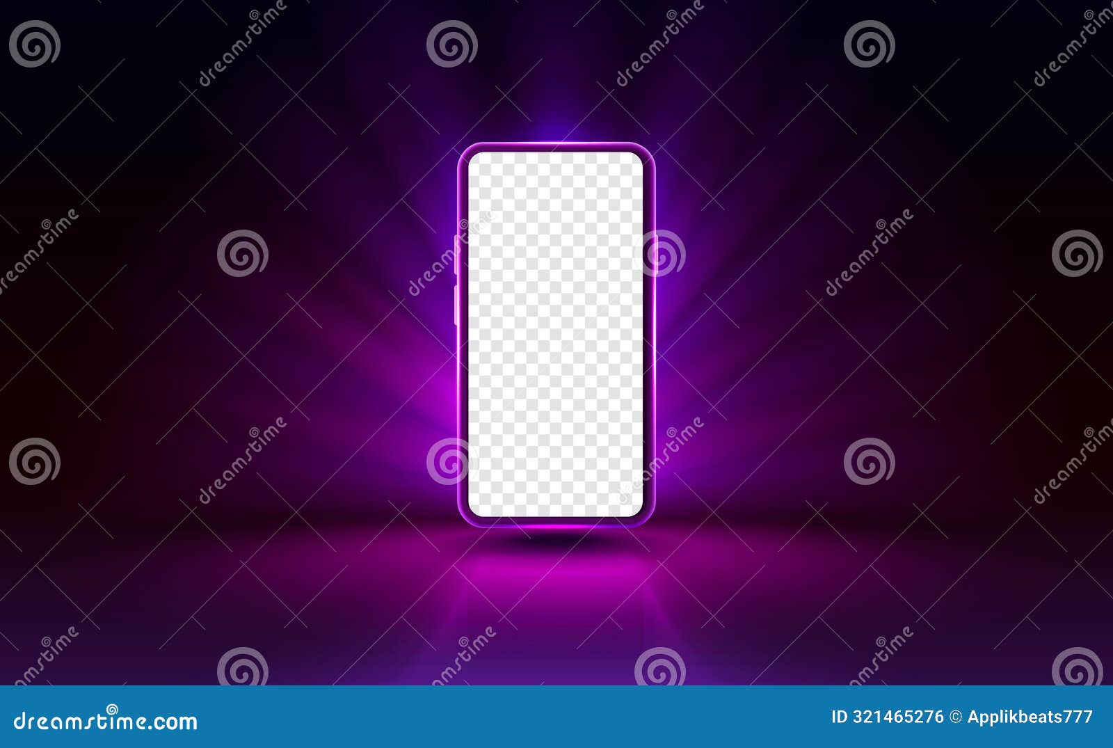 Smartphone Mobile Screen, Technology Mobile Display Light. Transparent ...