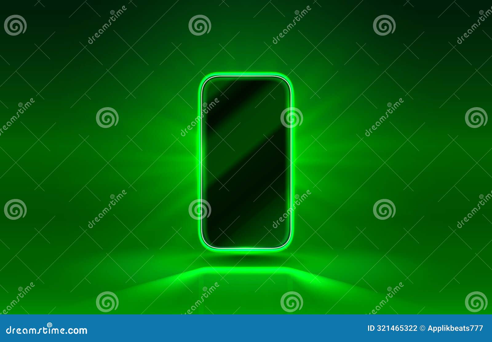Smartphone Mobile Screen, Technology Mobile Display Light. Vector ...
