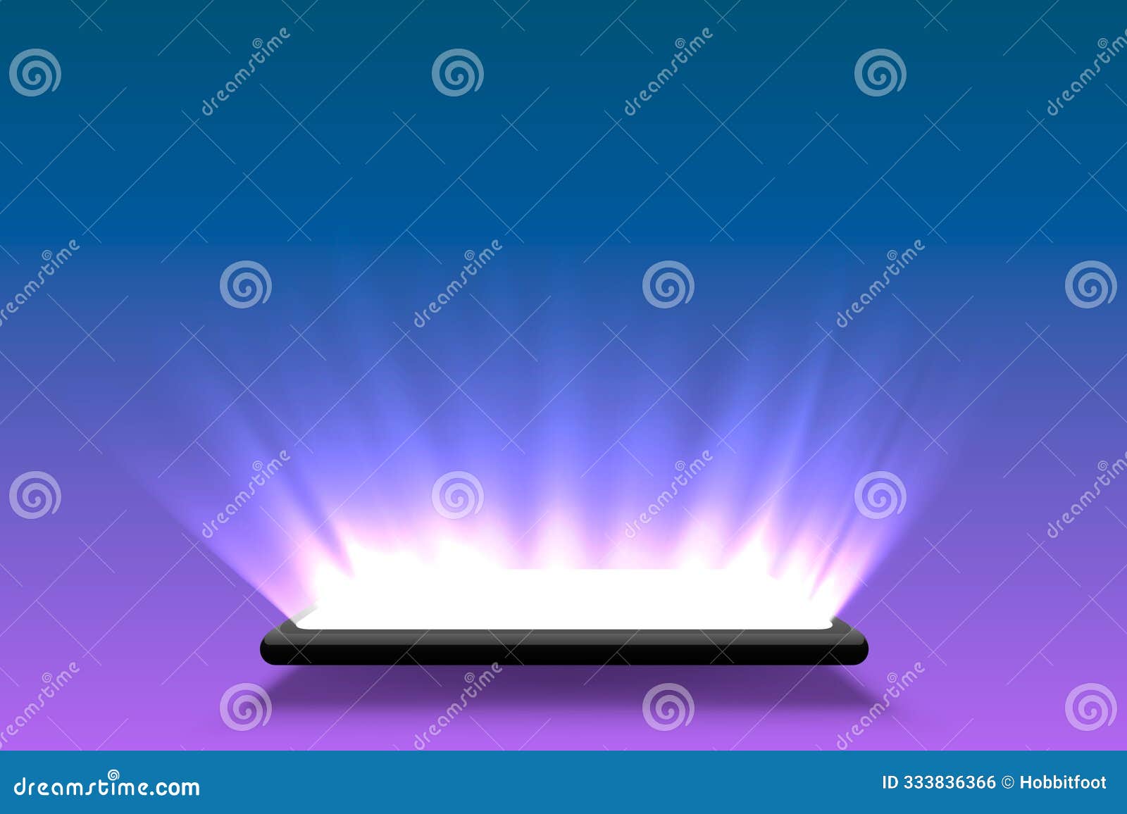 Smartphone Mobile Screen, Technology Mobile Display Light. Vector ...
