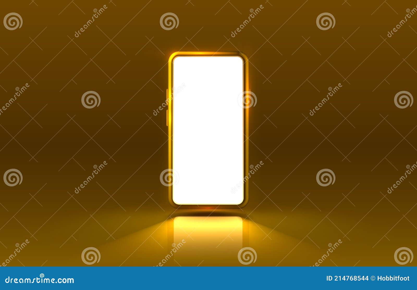 Smartphone Mobile Screen, Technology Mobile Display Light. Vector Stock ...