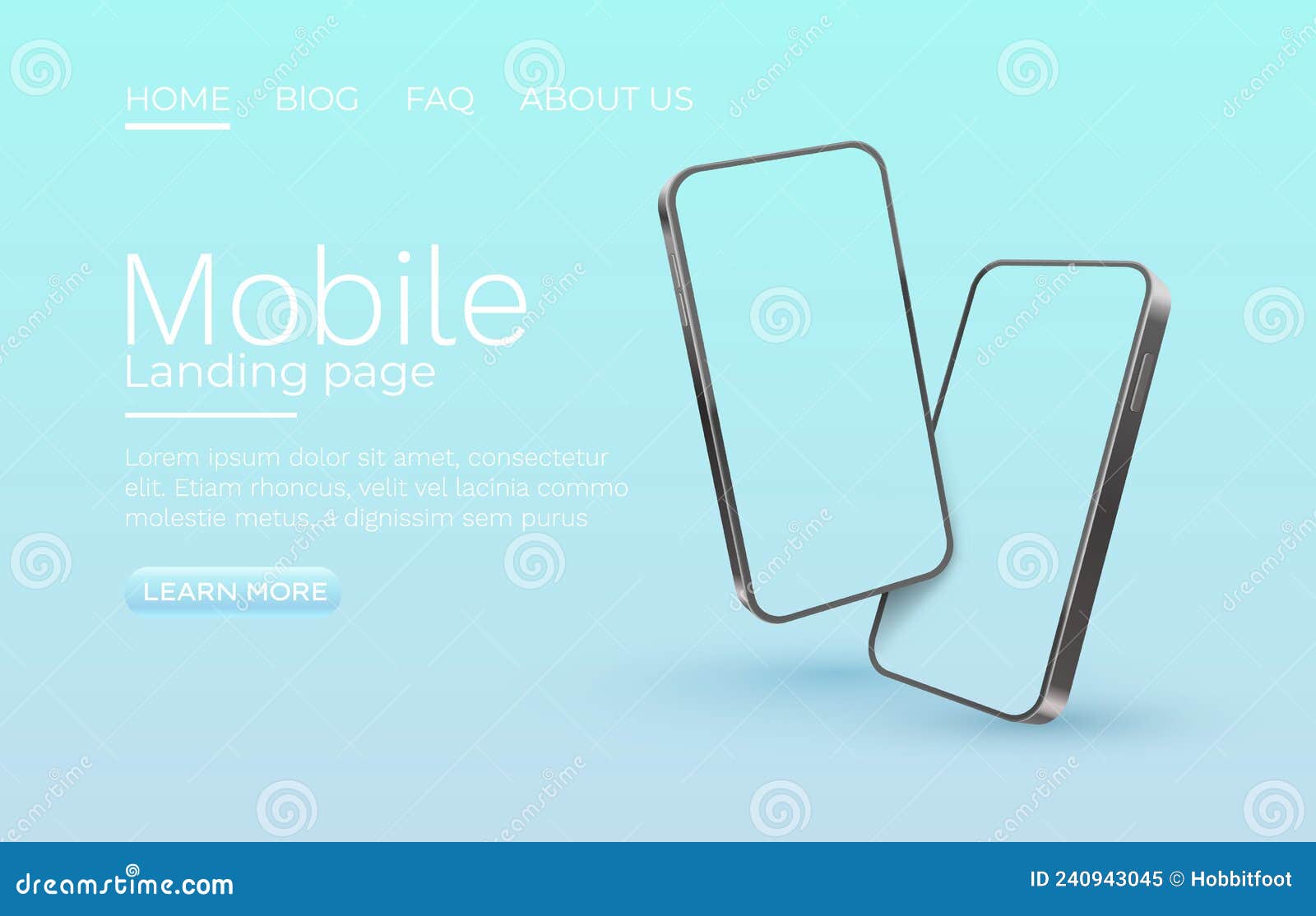 Smartphone Mobile Screen, Technology Mobile Display. Vector Stock ...