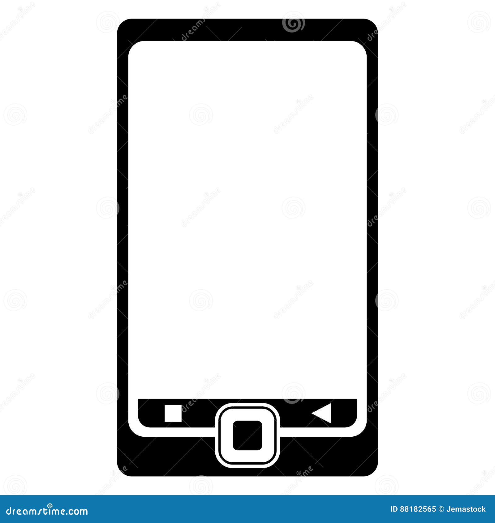 Smartphone Mobile Technology Device Pictogram Stock Illustration ...