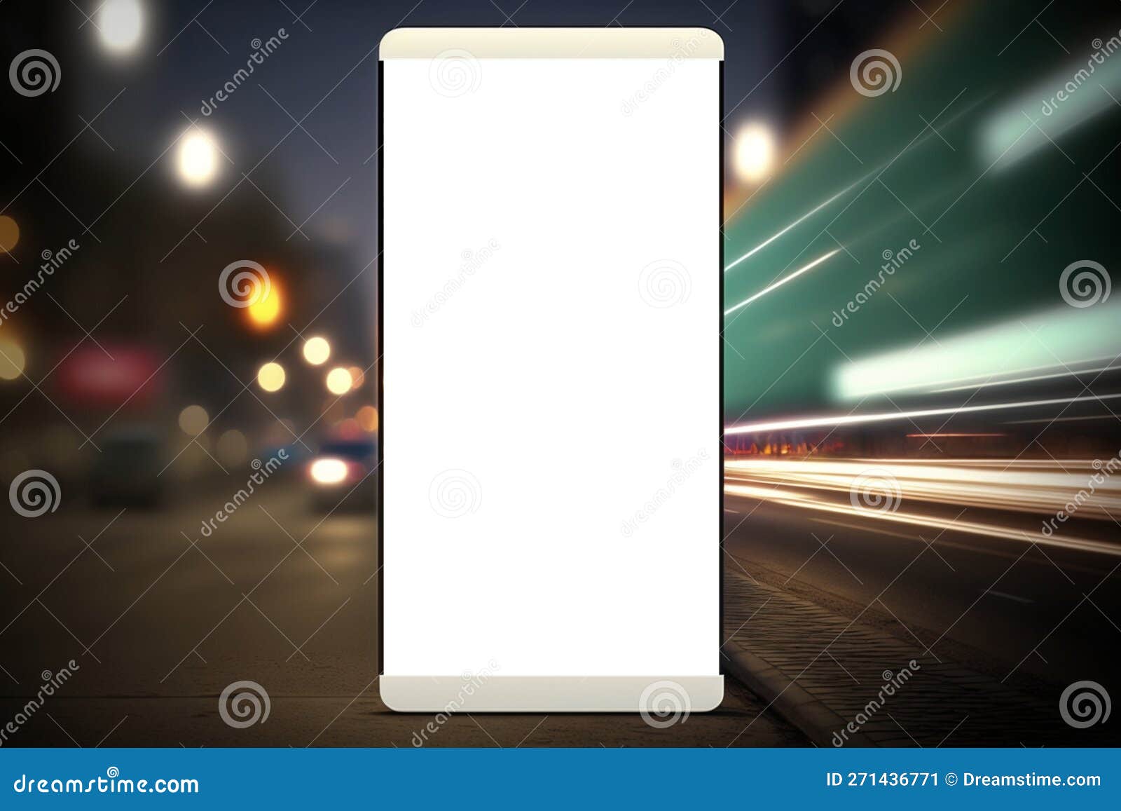 Smartphone with Mock Up Blank Scree. Mobile App Software Design, GPS ...