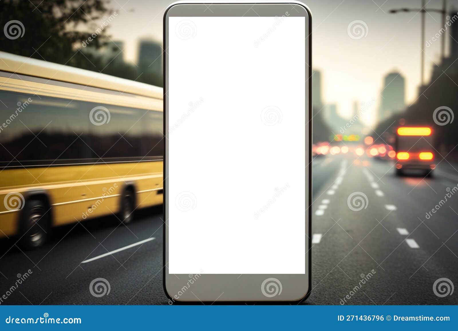 Smartphone with Mock Up Blank Scree. Mobile App Software Design, GPS ...