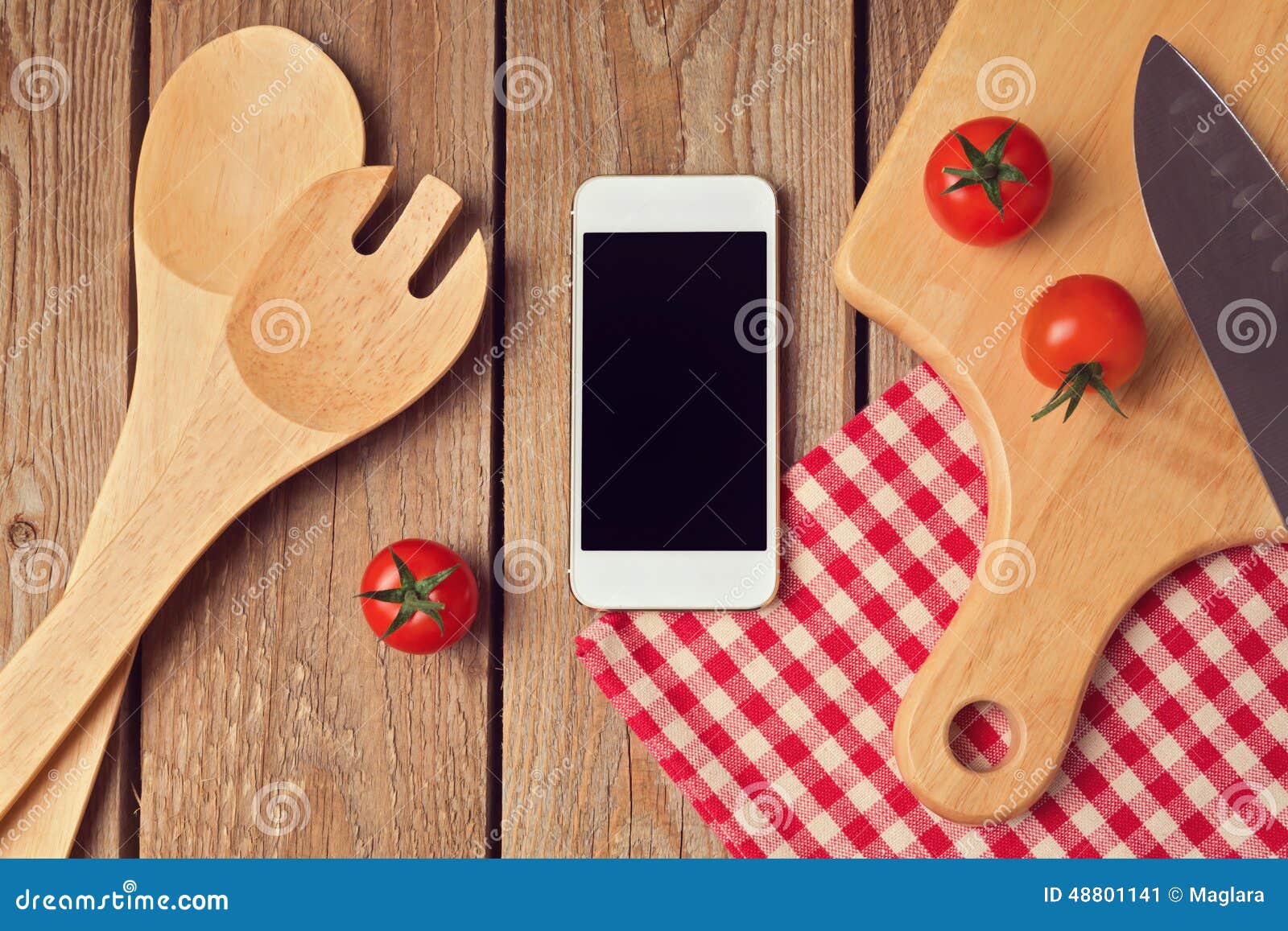 Smartphone Mock Up Template For Cooking Apps Display Stock Photography ...