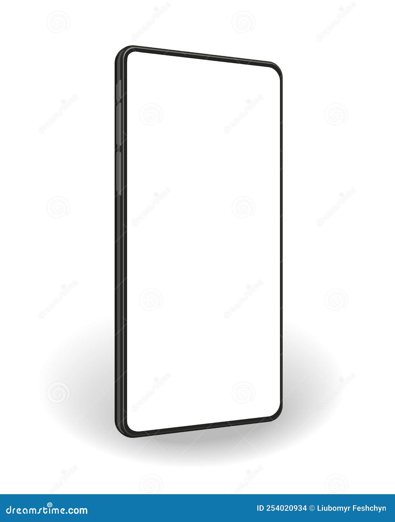 Smartphone Mockup with Blank Screen. Cellphone Frame Stock Vector ...