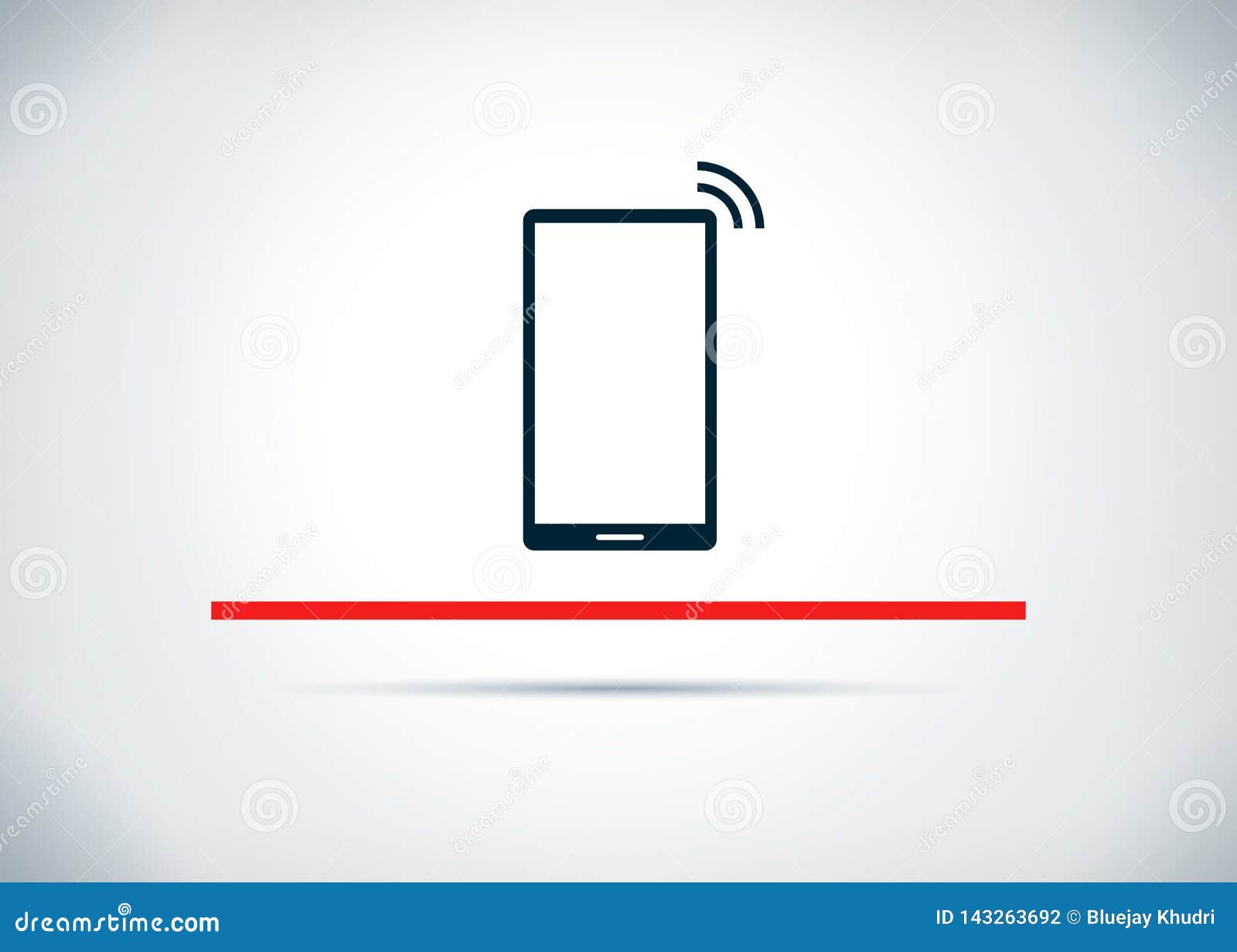 Smartphone Network Signal Icon Abstract Flat Background Design ...