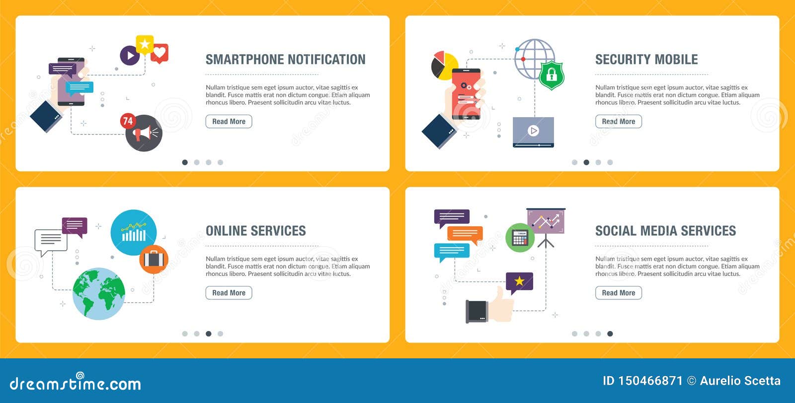 Smartphone Notification Icons. Mobile Icons UI, UX Design. Status Bar ...