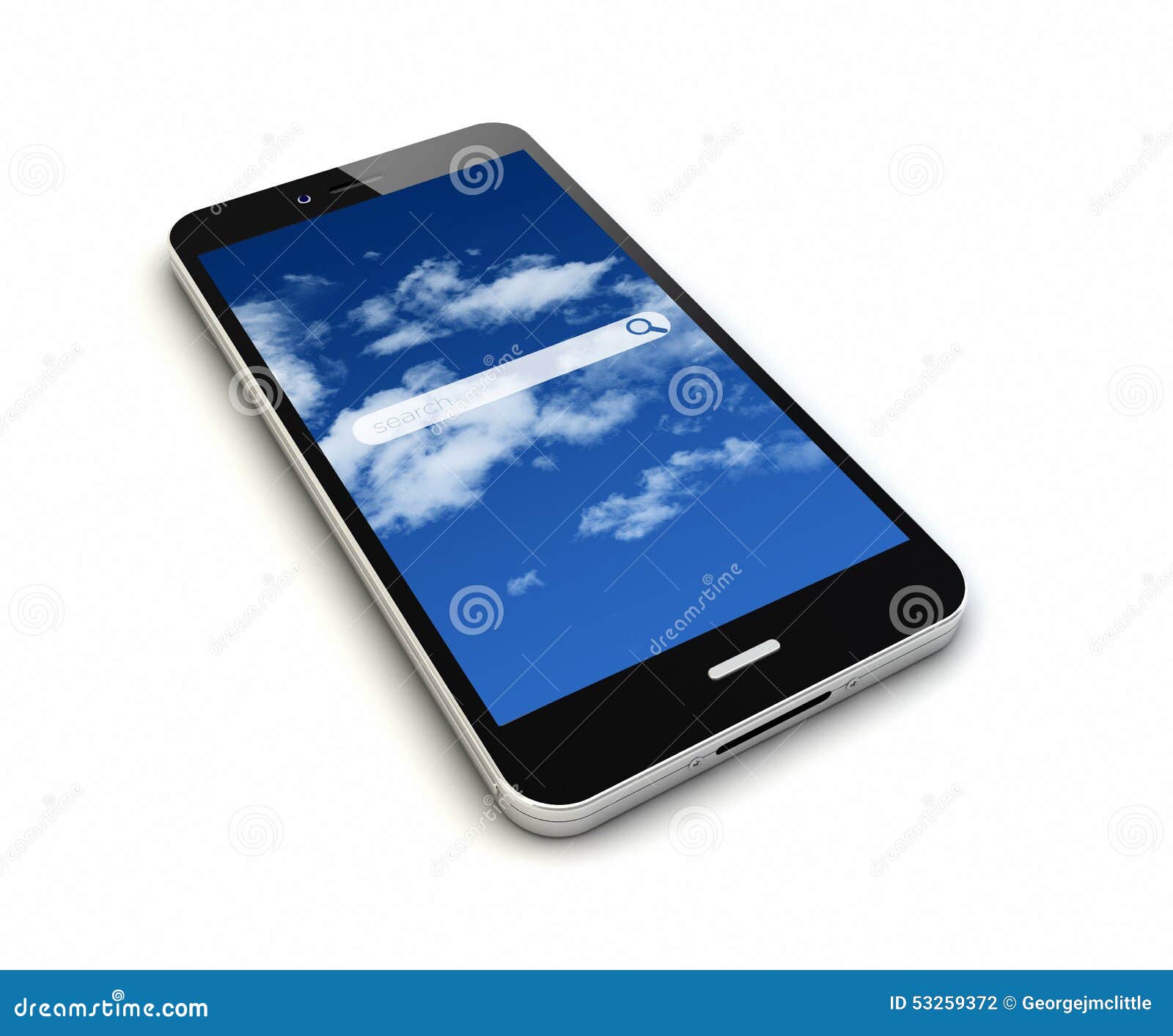 Smartphone Online Application Render Stock Illustration - Illustration ...