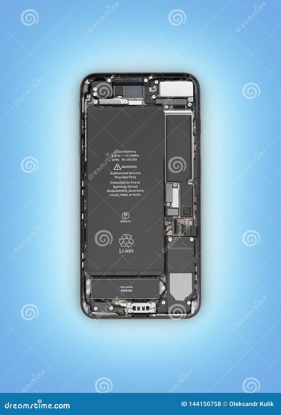 Assembly Smartphone Internal Structure Microscheme Modern Technology ...