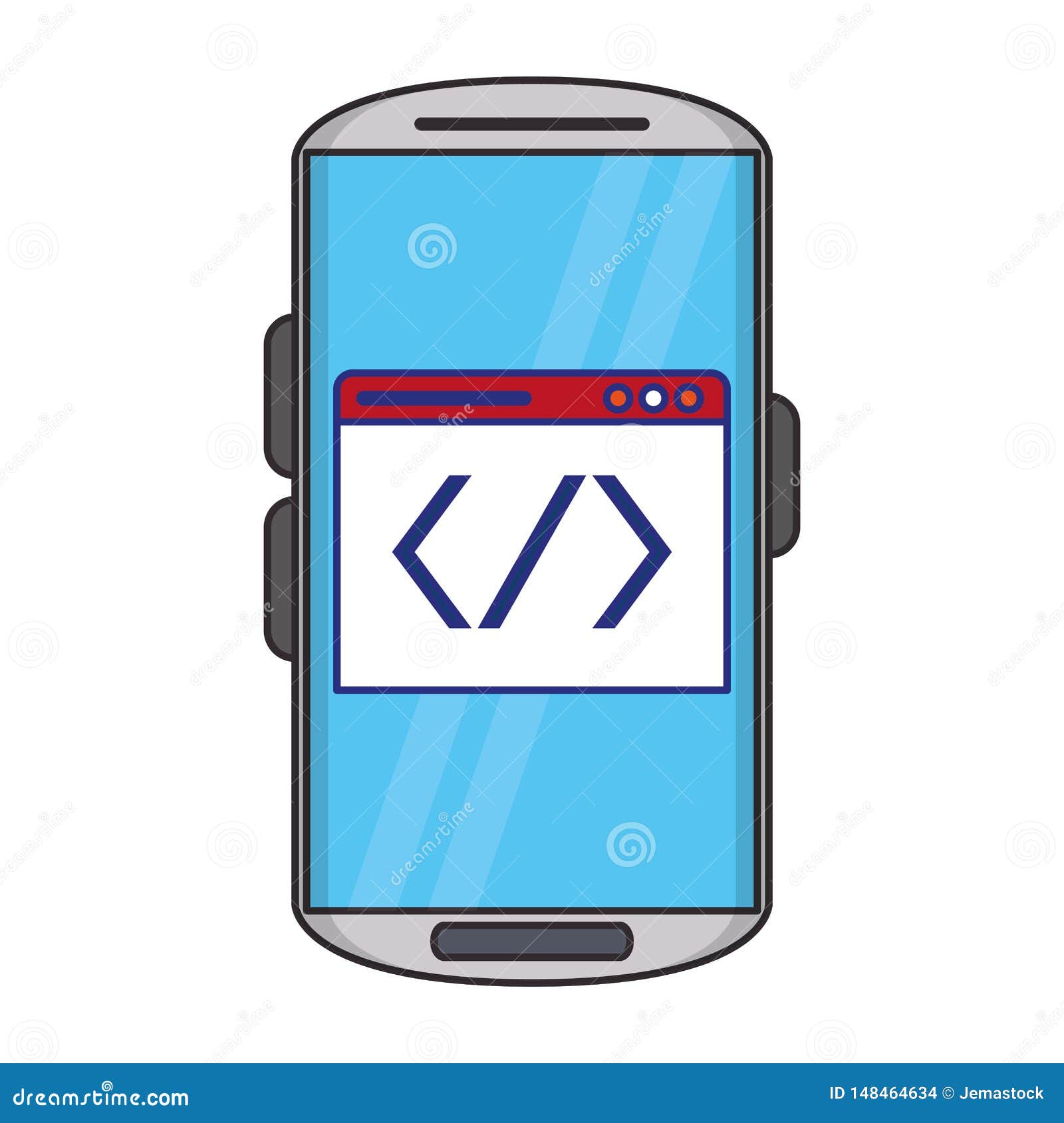 Smartphone Operative System Software Vector Illustration Stock Vector ...