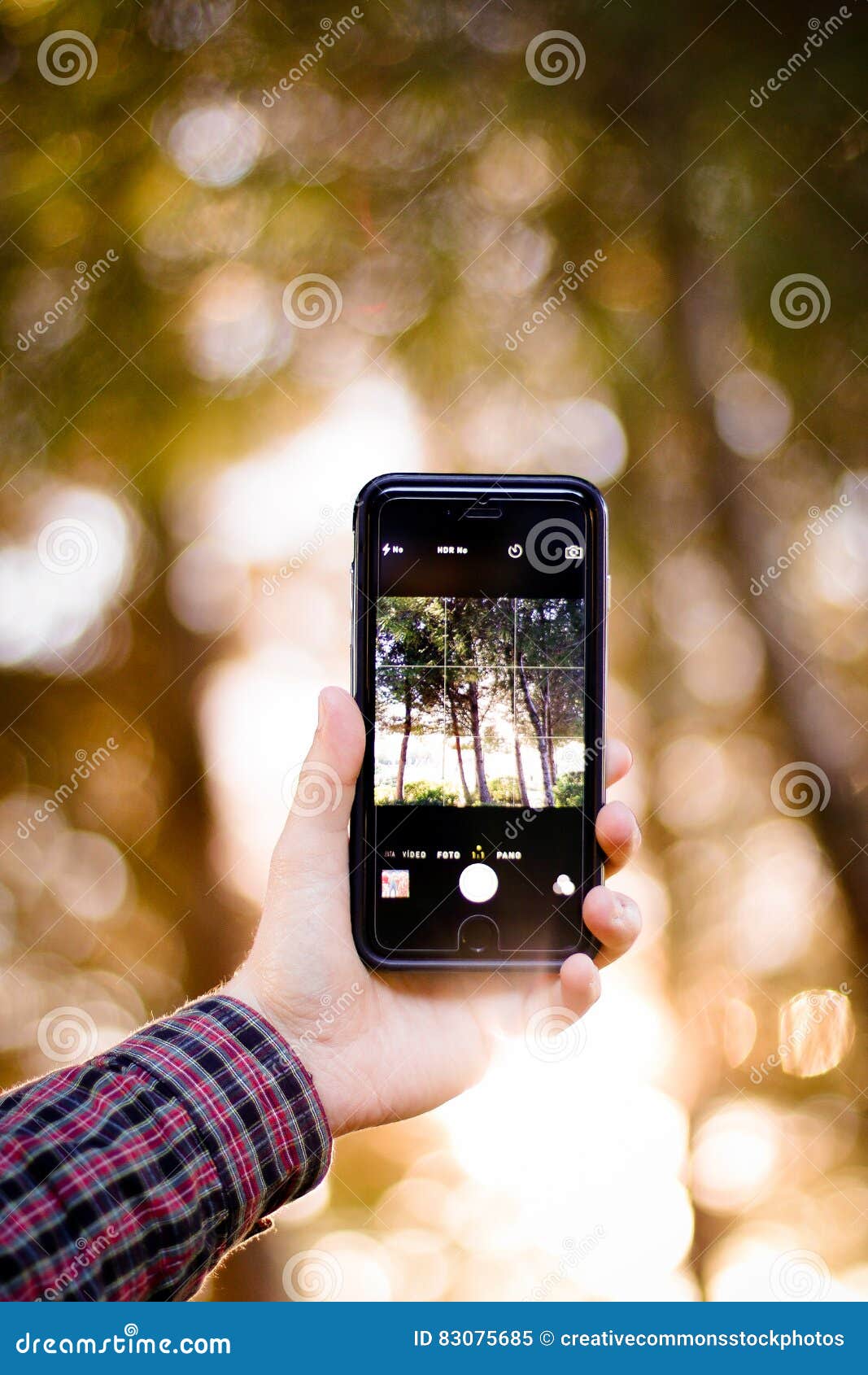 Smartphone Outdoors Picture. Image: 83075685