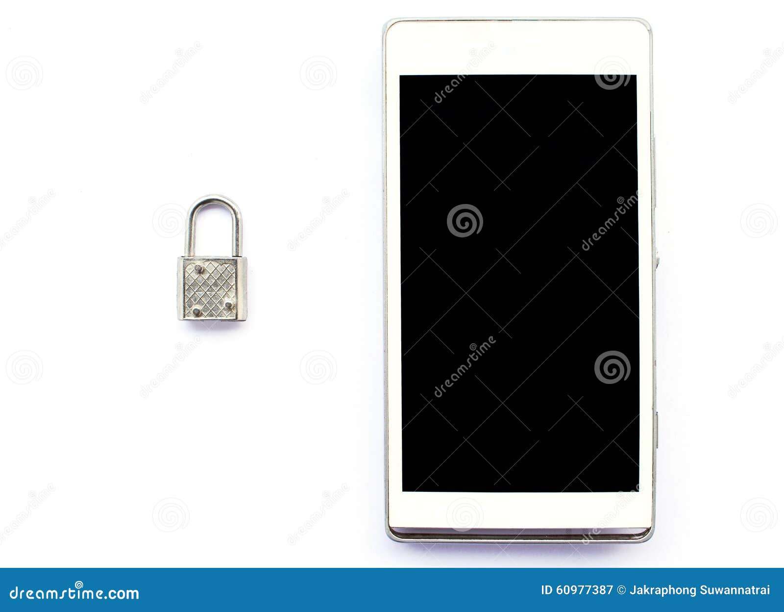 Smartphone with Padlock is Lock Stock Image - Image of security, mobile ...