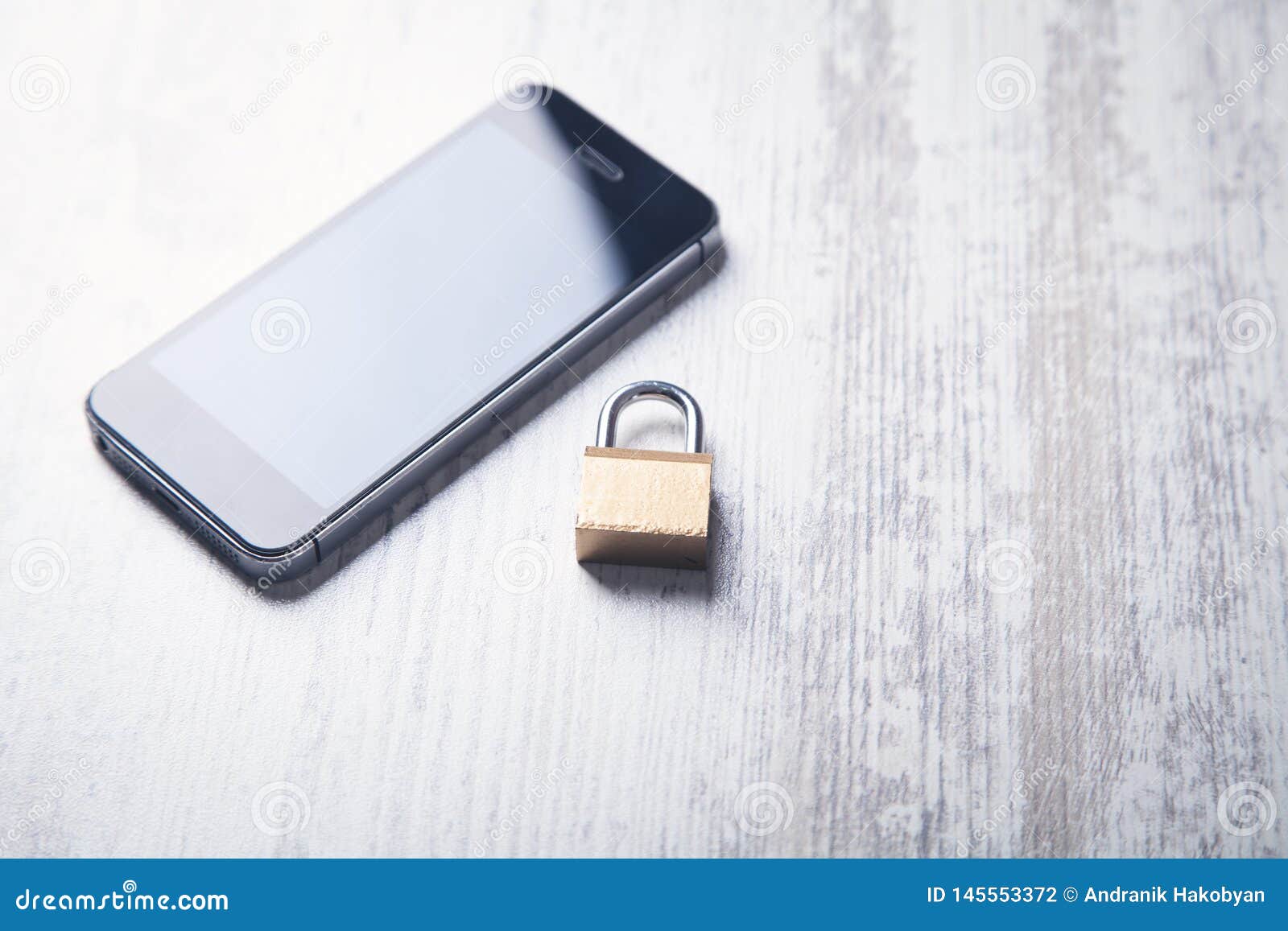 Smartphone with Padlock. Security of Smartphone Stock Photo - Image of ...