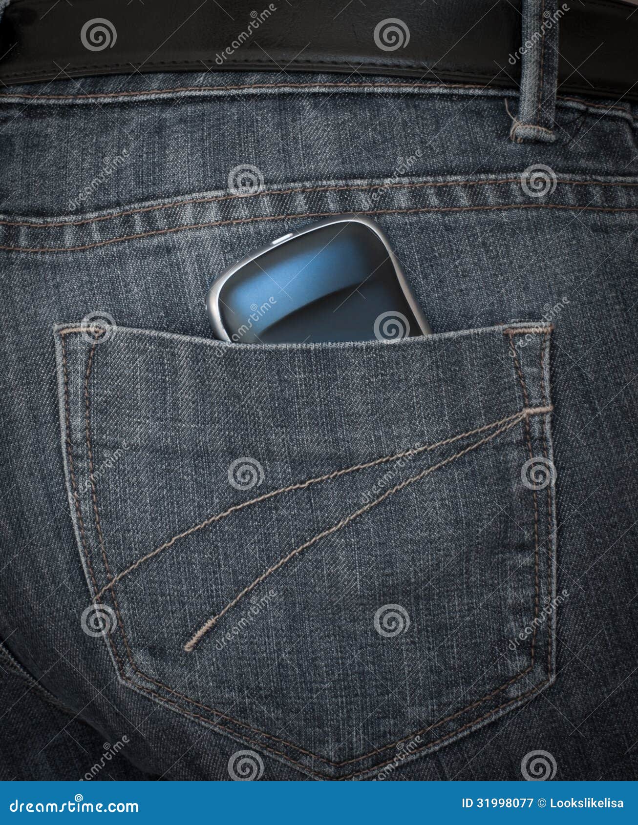 Smartphone in pants pocket stock image. Image of telephone - 31998077