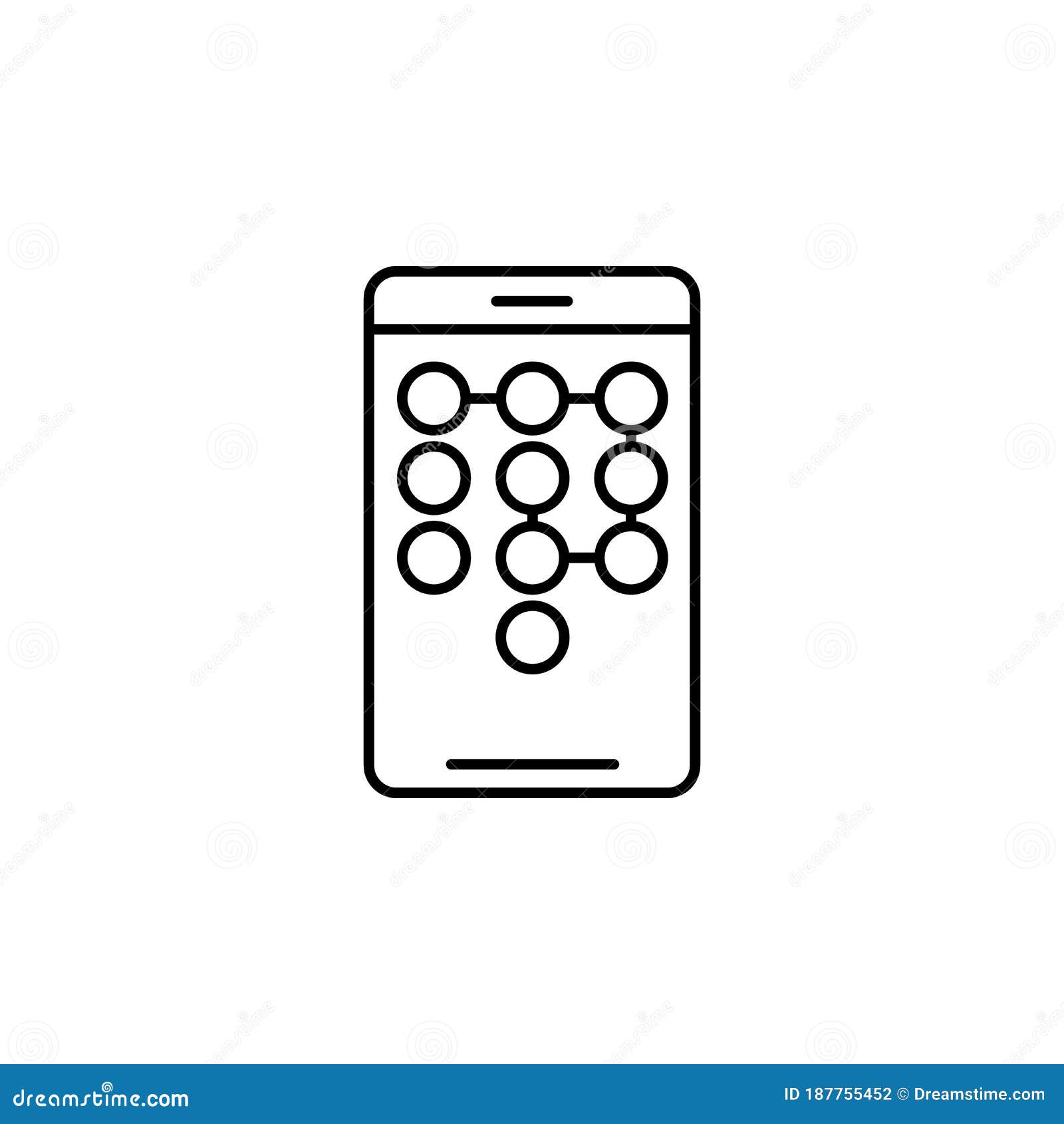 Smartphone Password Icon. Element of Data Security Icon for Mobile ...