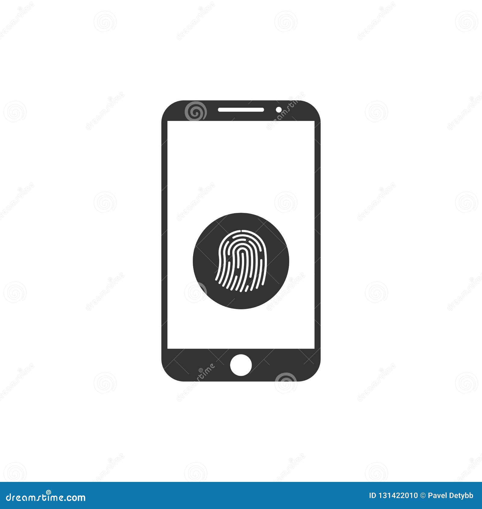 Smartphone Password Icon. Vector Illustration, Flat Design Stock ...